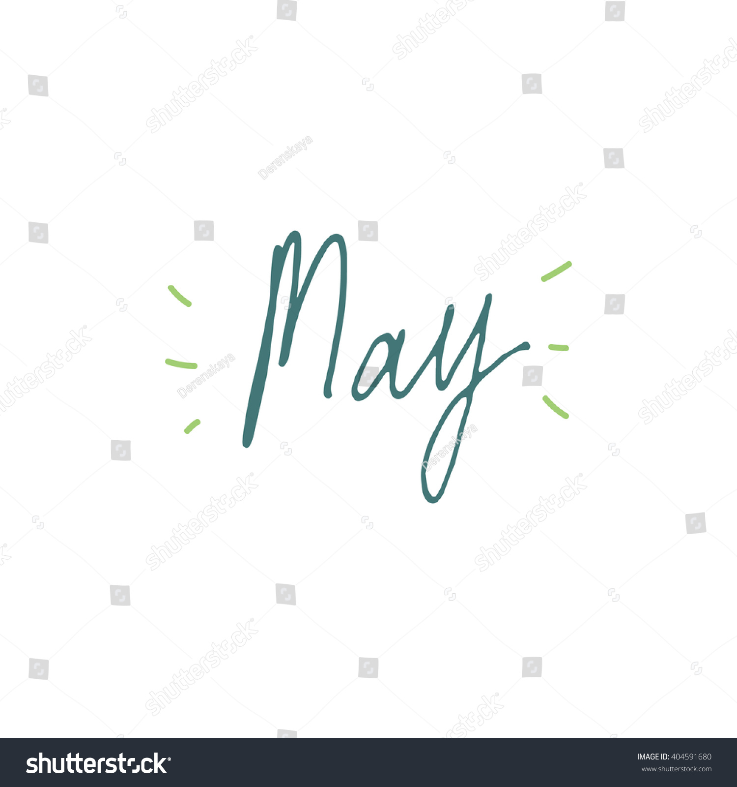Hand Drawn Months Vector Illustration May Stock Vector (Royalty Free ...
