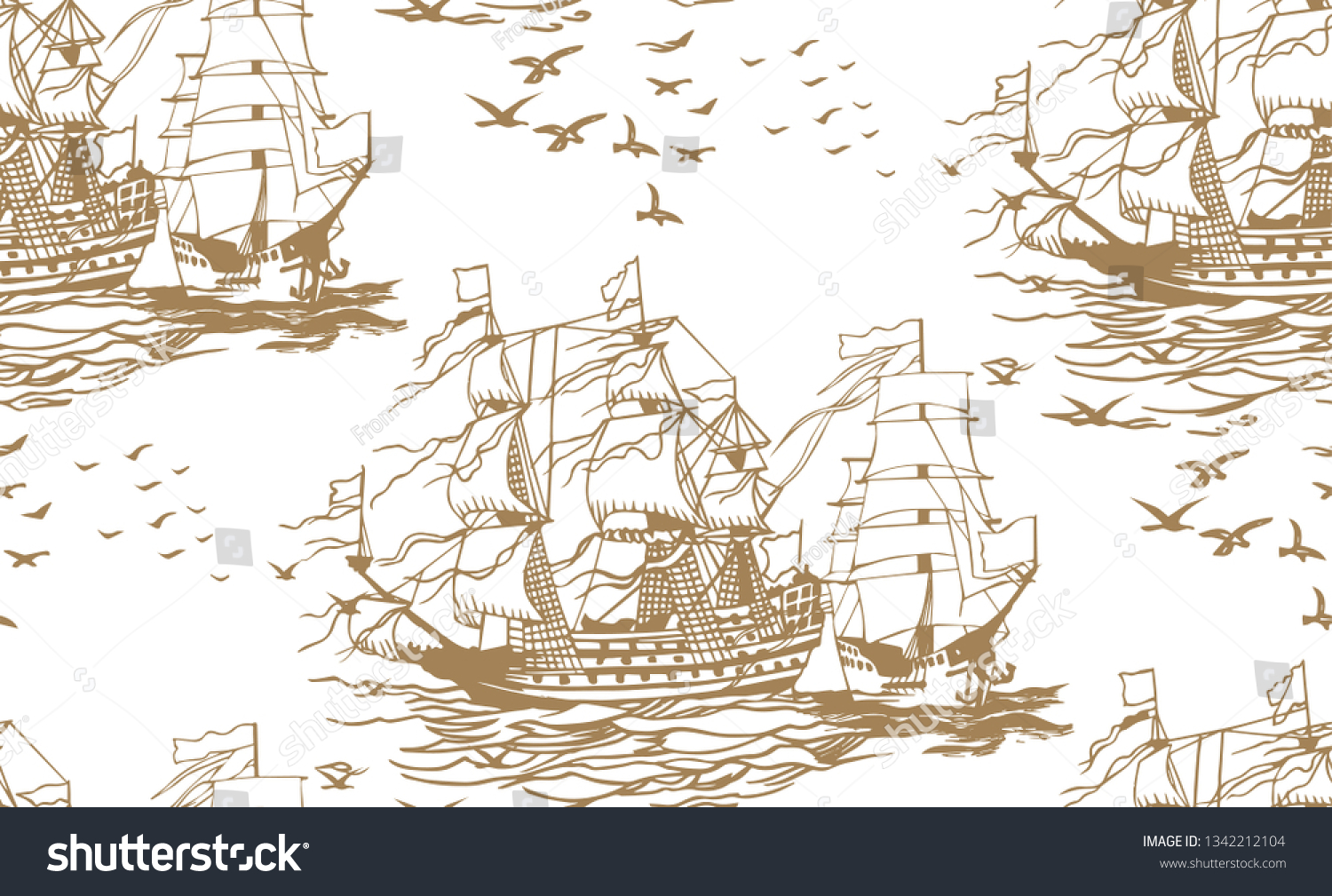 43,136 Sailing ship pattern Images, Stock Photos & Vectors | Shutterstock