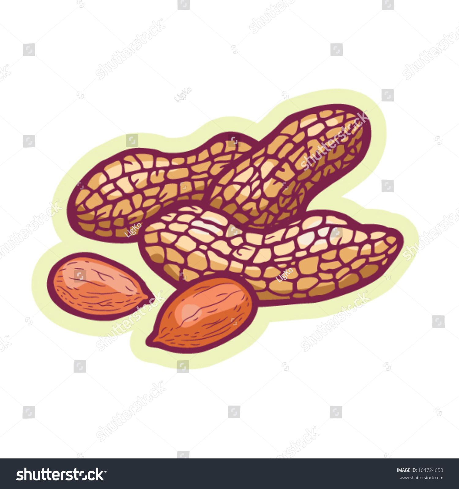 Hand Drawn Peanut Cartoon Vector: เวกเตอร์สต็อก (ปลอดค่าลิขสิทธิ์ ...