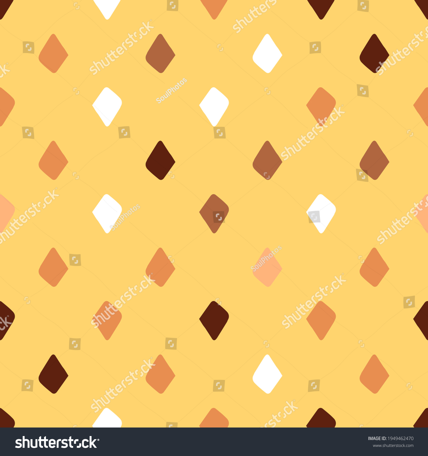 Hand Drawn Rhombus African Style Simple Stock Vector (Royalty Free ...