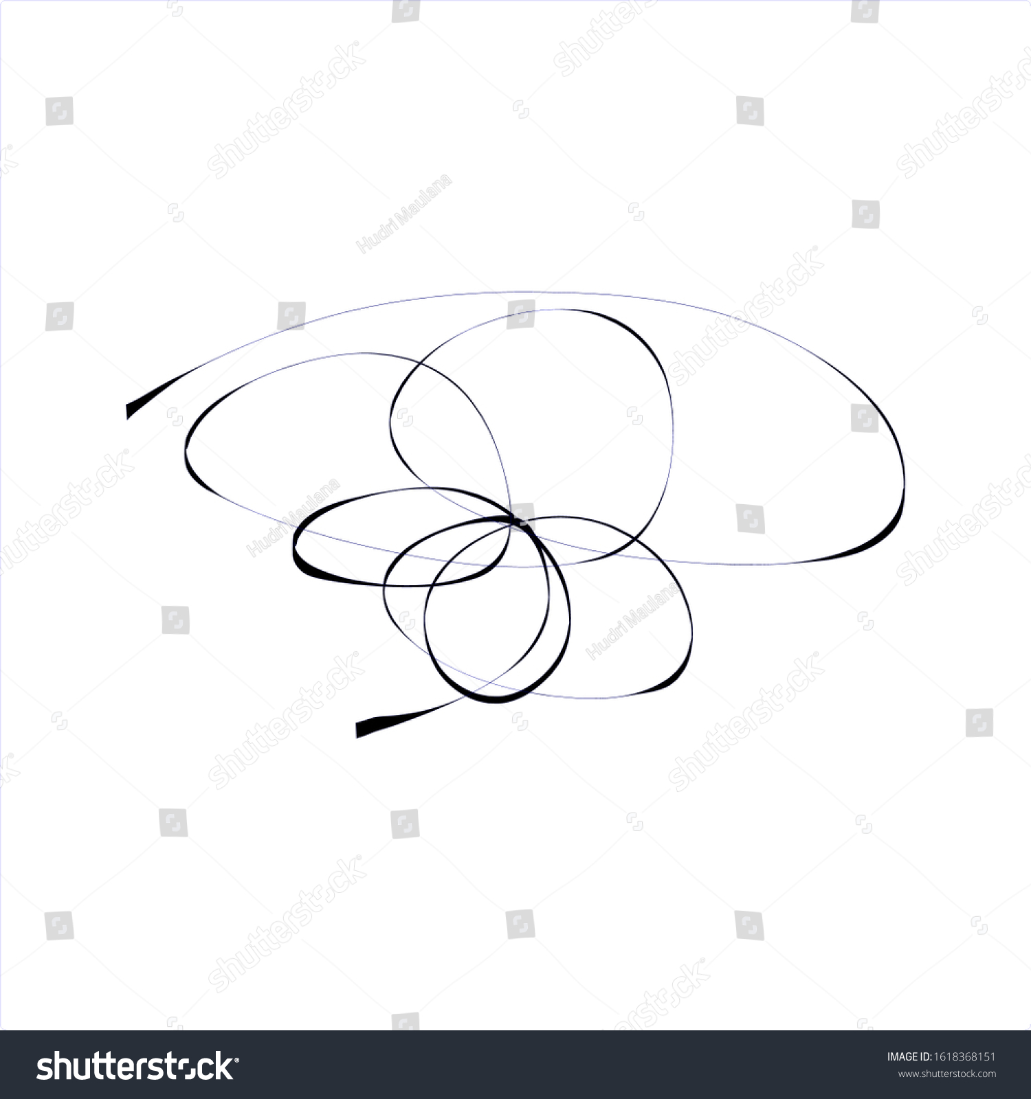 Hand Drawn Scribble Tangled Vector Isolated Stock Vector (Royalty Free ...
