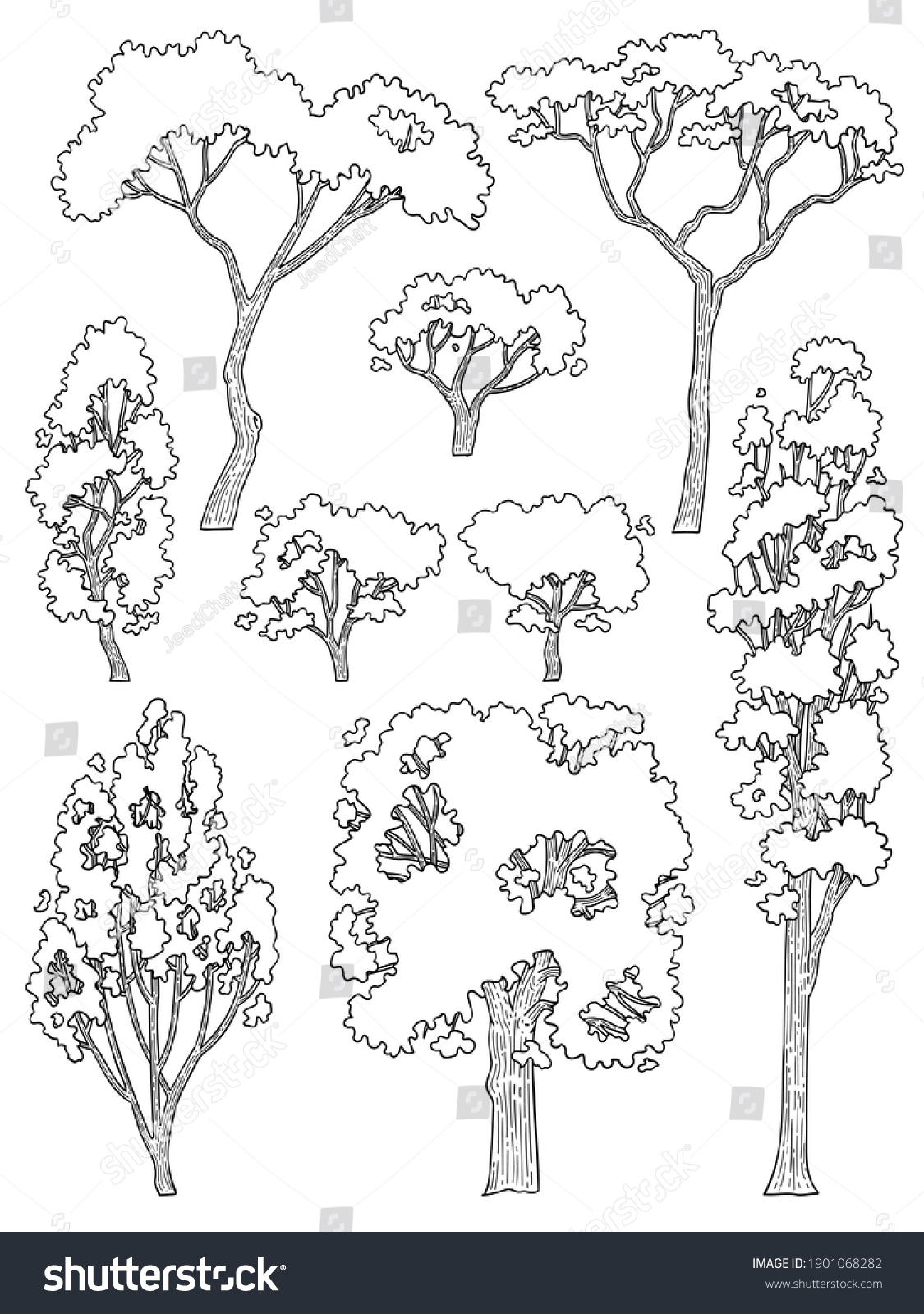 539,538 Trees sketch Images, Stock Photos & Vectors | Shutterstock