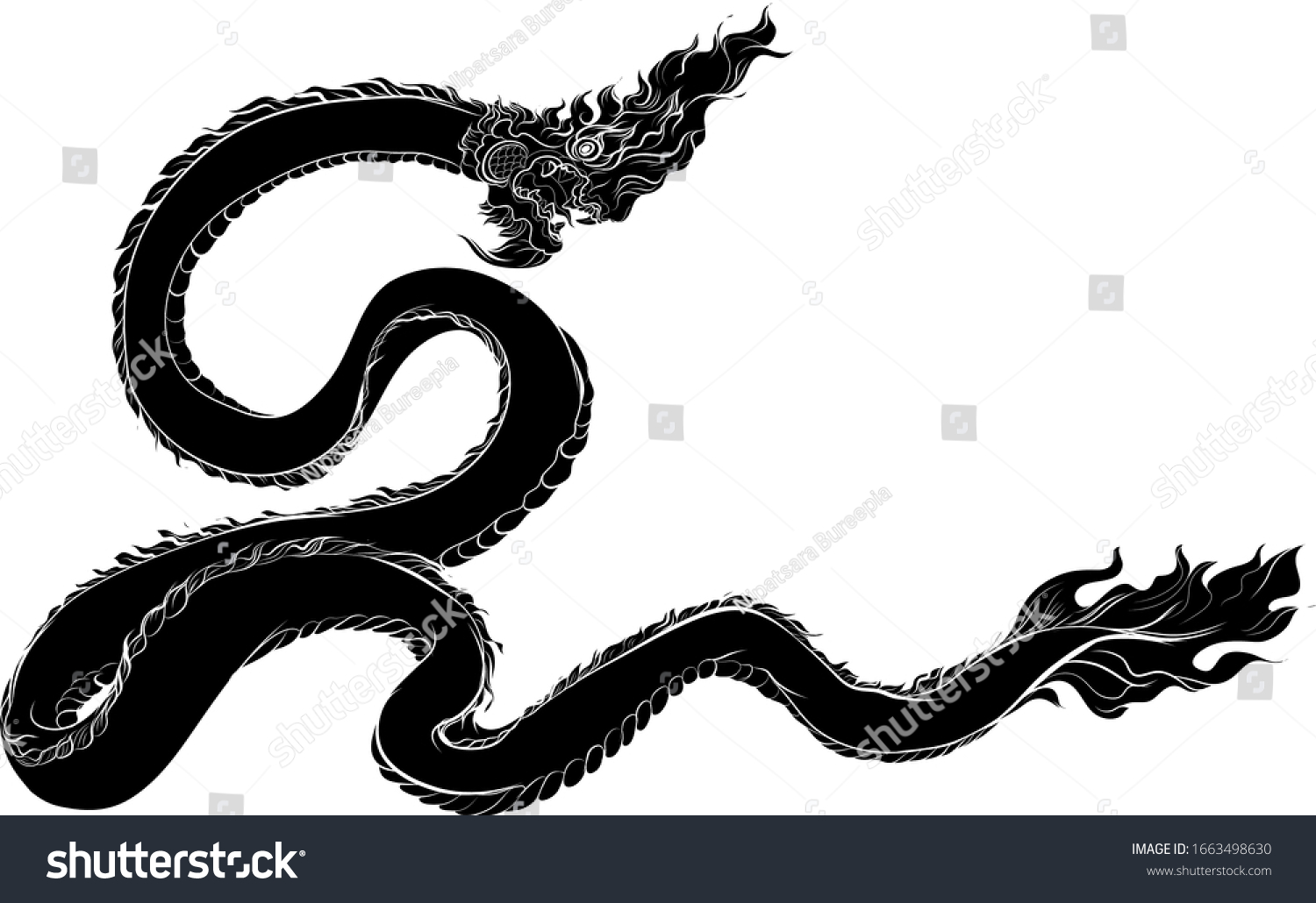 Hand Drawn Thai Naga Snake Vector: เวกเตอร์สต็อก (ปลอดค่าลิขสิทธิ์ ... Hand Drawn Thai Naga Snake Vector: เวกเตอร์สต็อก (ปลอดค่าลิขสิทธิ์ ...
