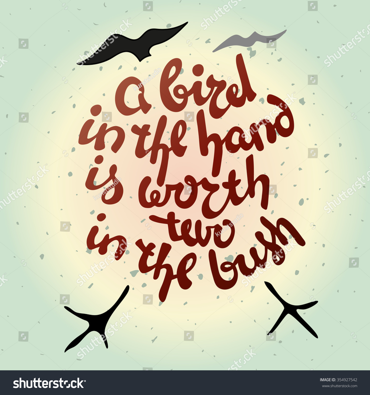 Handdrawn Typographic Poster English Proverb On Stock Vector (Royalty ... Handdrawn Typographic Poster English Proverb On Stock Vector (Royalty ...
