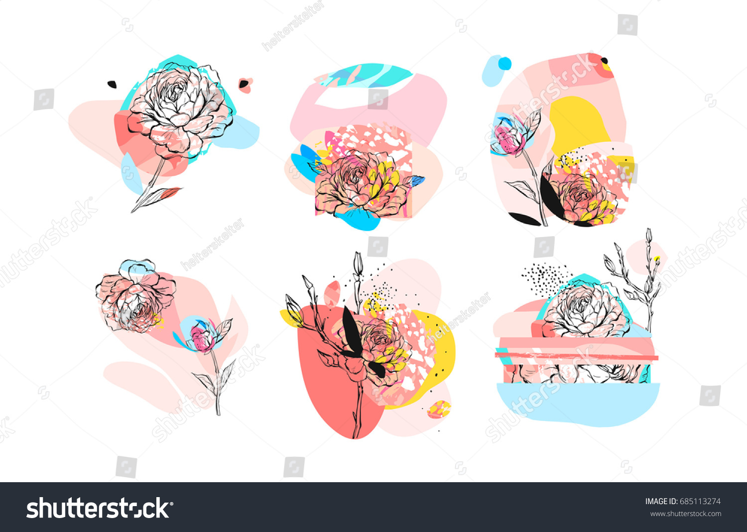 92,590 Flower collage art Images, Stock Photos & Vectors | Shutterstock