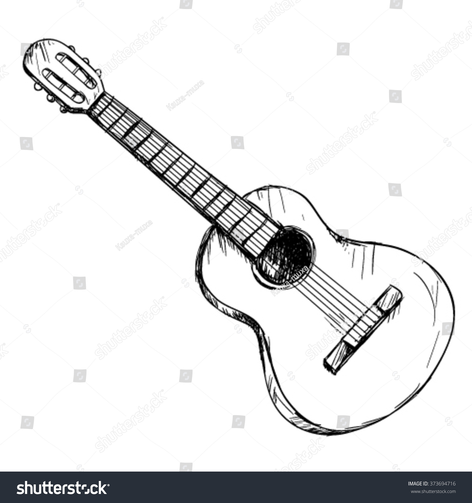 21,079 Hand drawn guitar Images, Stock Photos & Vectors | Shutterstock