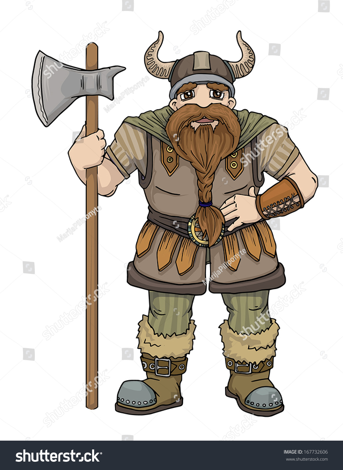 Hand Drawn Viking Dwarf Vector Illustration: เวกเตอร์สต็อก (ปลอดค่า ...