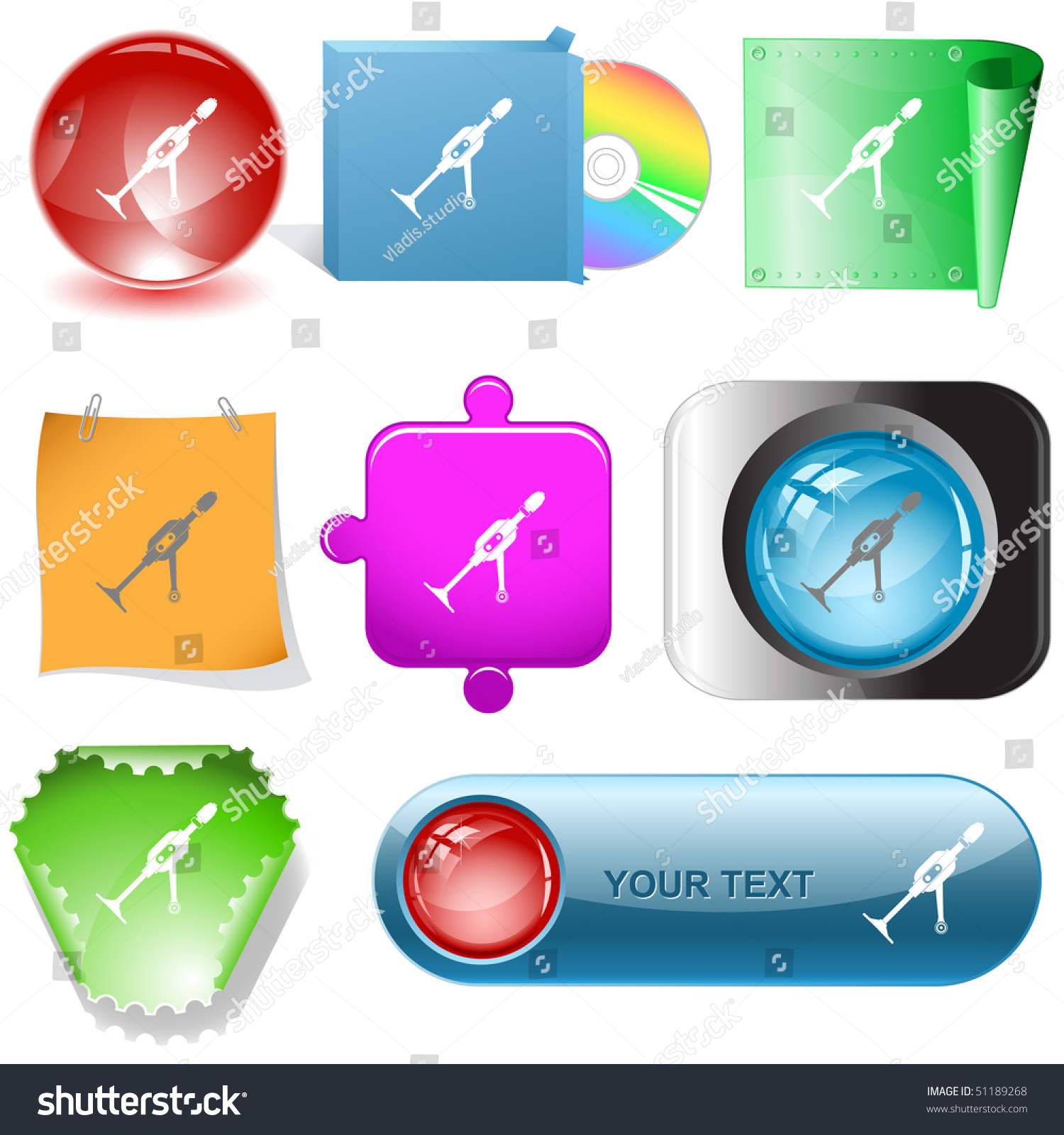 Hand Drill Vector Internet Buttons Stock Vector (Royalty Free) 51189268 ...