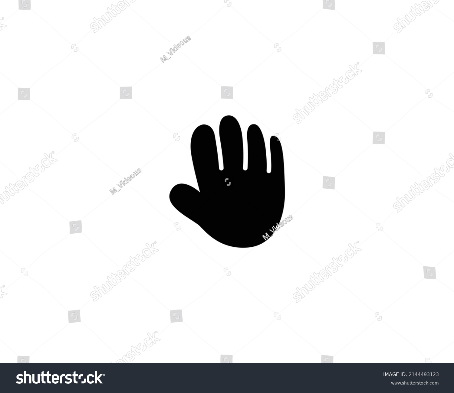 Hand Emoji Vector Illustration Backhand Vector Stock Vector (Royalty ...