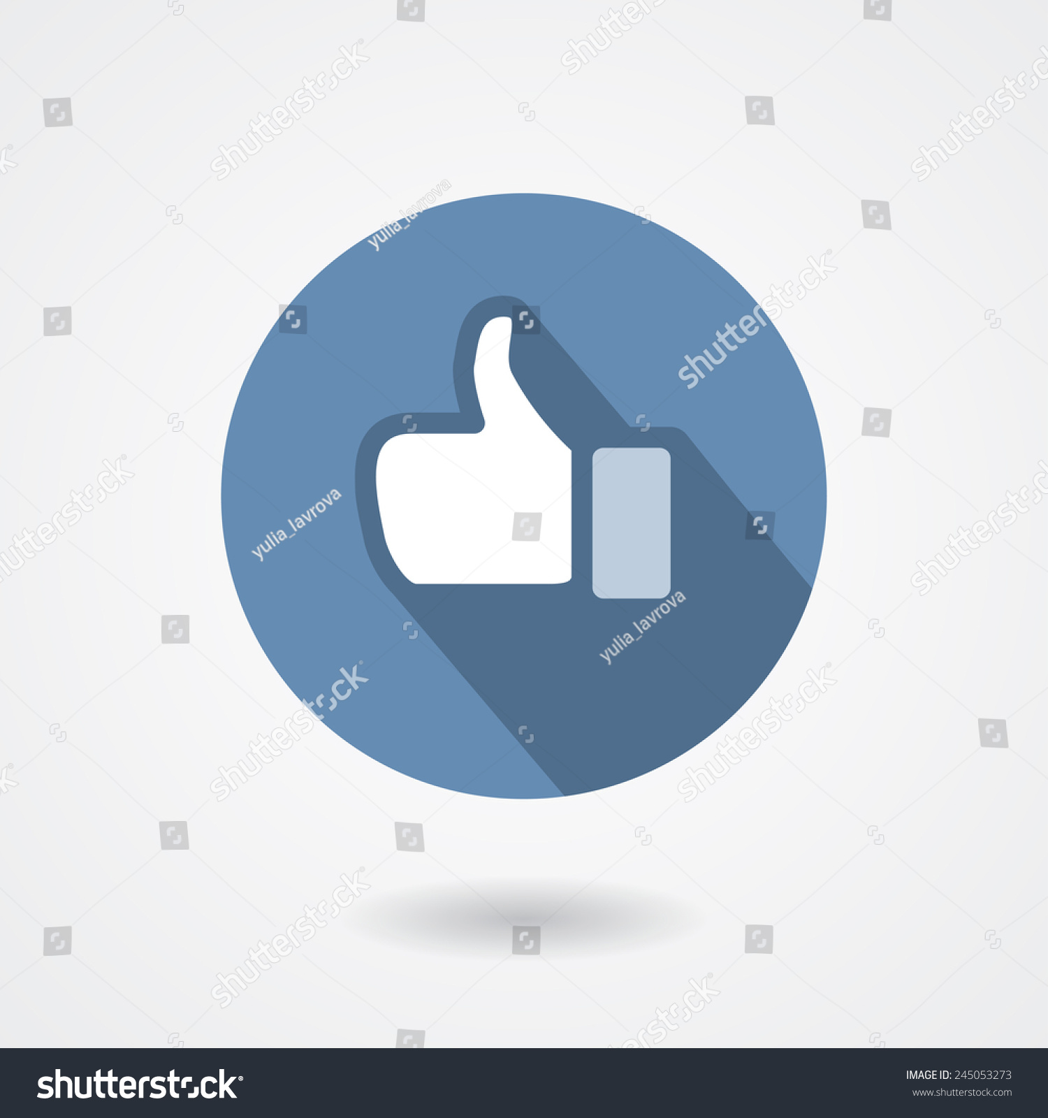 Hand Gesture Thumb Vector Icon Stock Vector (Royalty Free) 245053273 ...