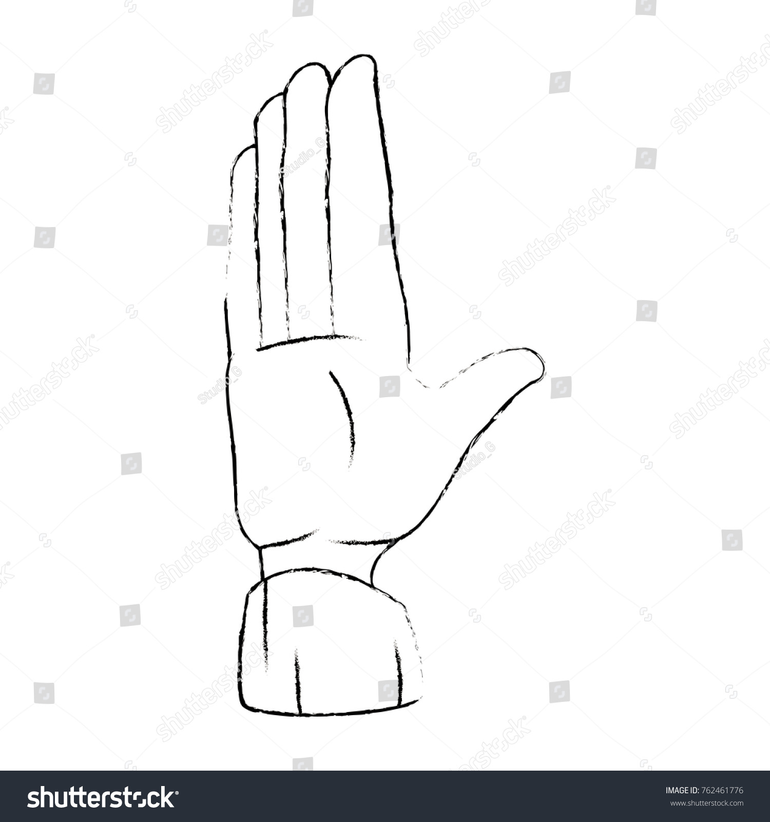 Hand Giving Five Stock Vector (Royalty Free) 762461776 | Shutterstock