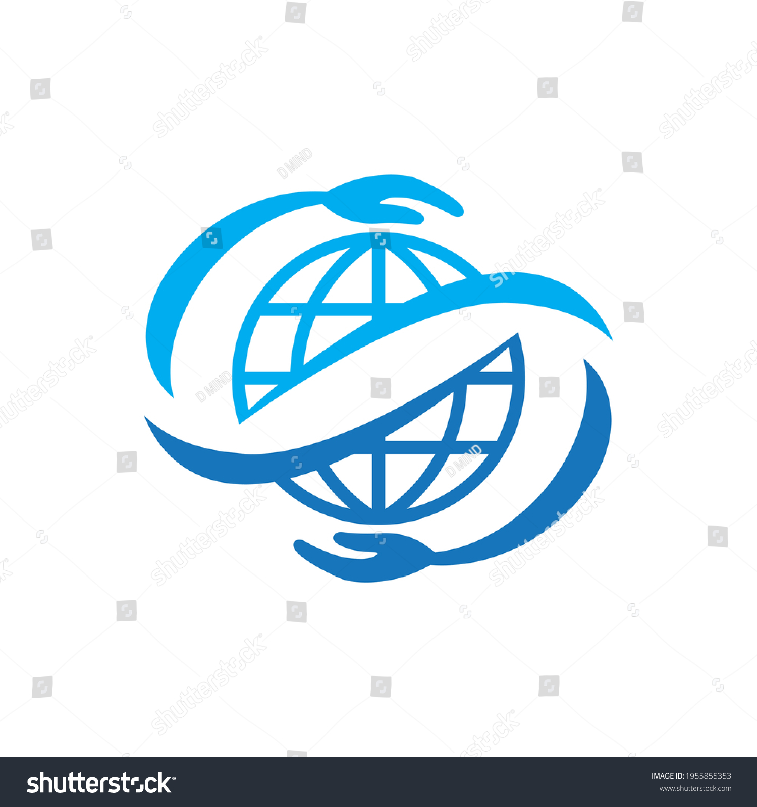 Hand Globe Logo Design Logo Design Stock Vector (Royalty Free) 1955855353 | Shutterstock