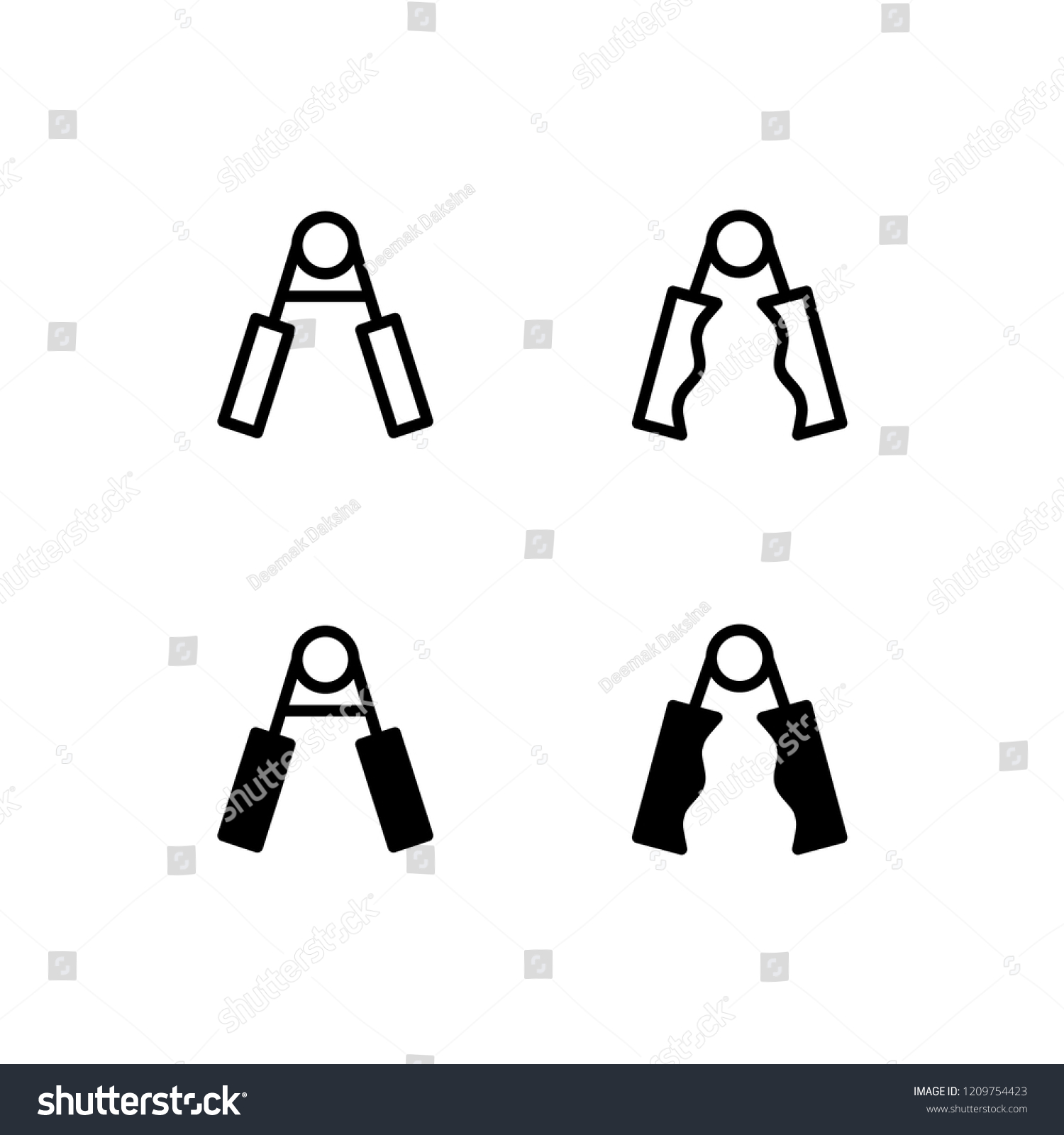 Hand Grip Icon Logo Vector Symbol Stock Vector (Royalty Free ...