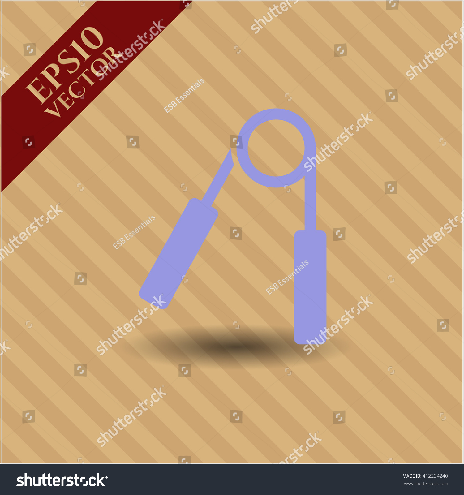 Hand Gripper Symbol Stock Vector (Royalty Free) 412234240 | Shutterstock