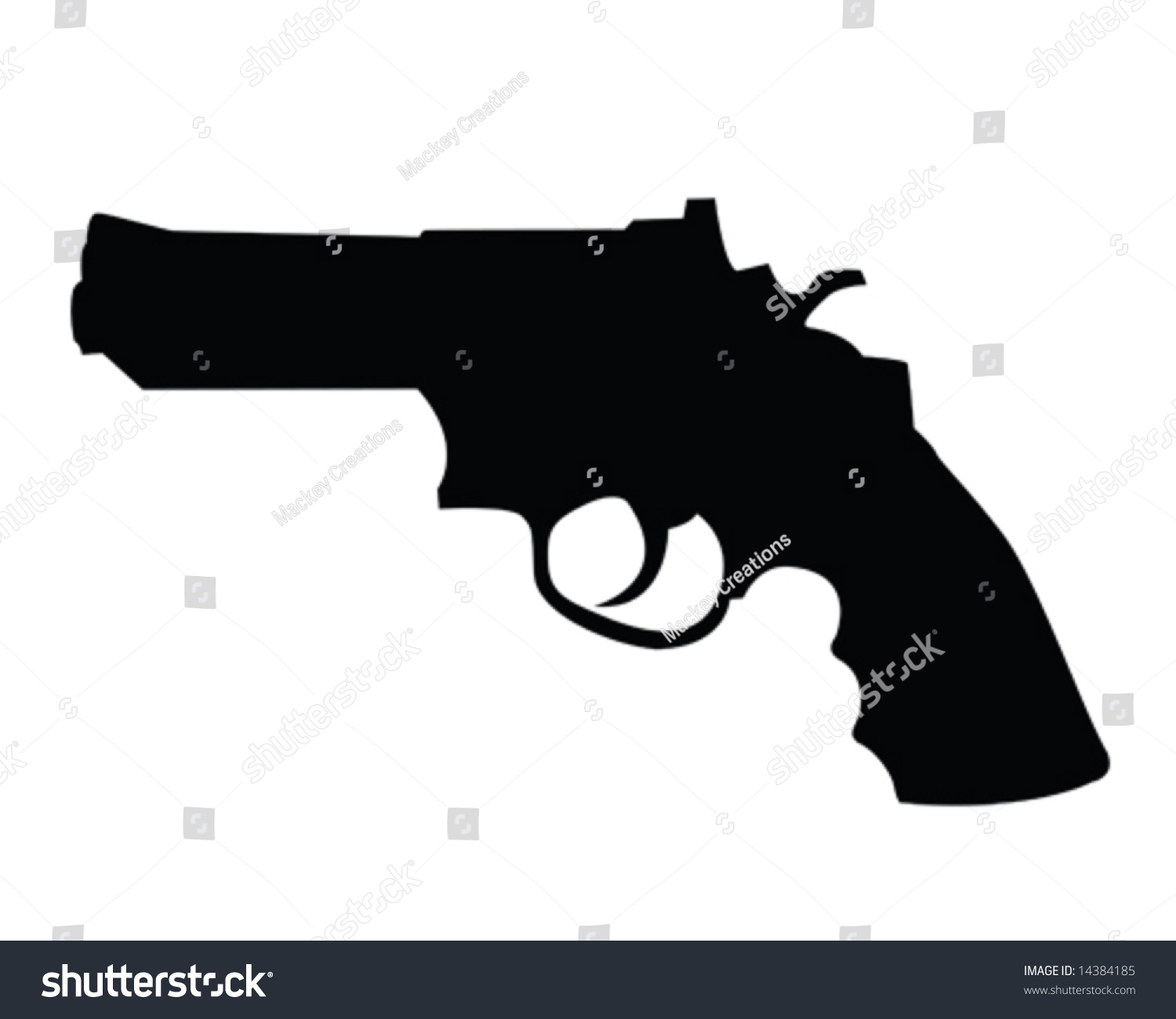 Hand Gun Vector Illustration Stock Vector (Royalty Free) 14384185 ...