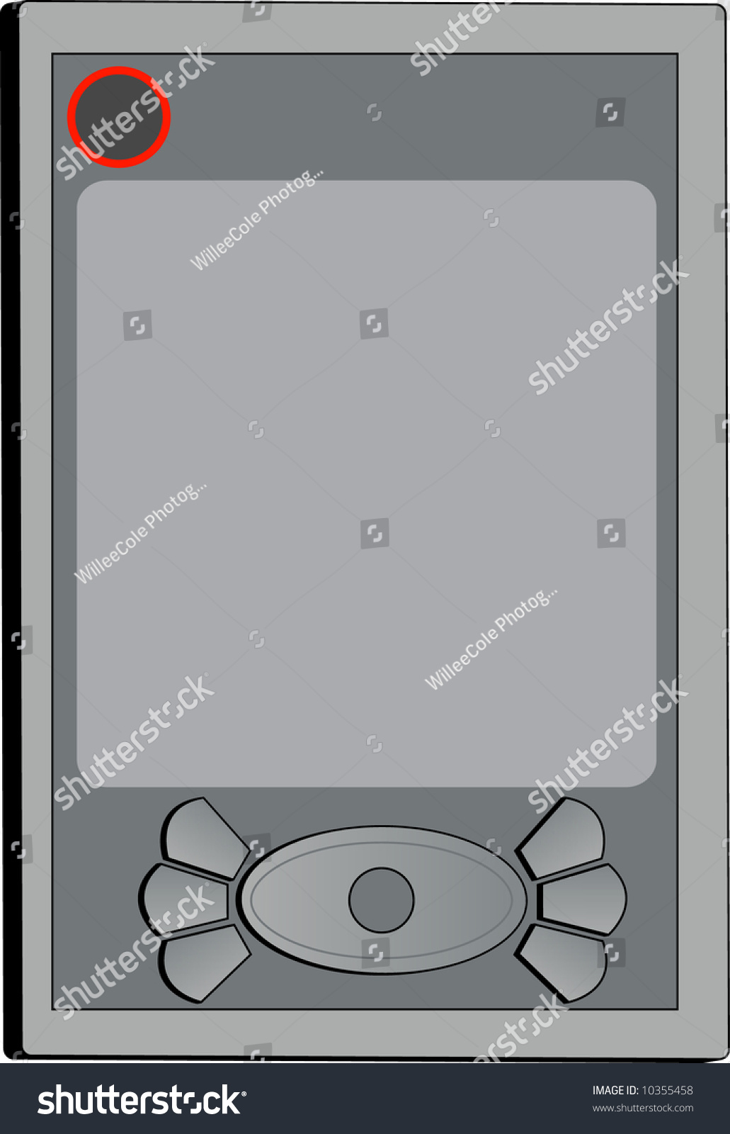 Hand Held Organizer Pda Vector Illustration Stock Vector (Royalty Free ...