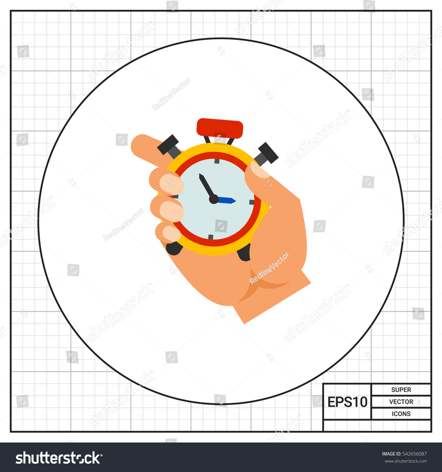 Hand Holding Stopwatch Icon 스톡 벡터(로열티 프리) 542656087 | Shutterstock