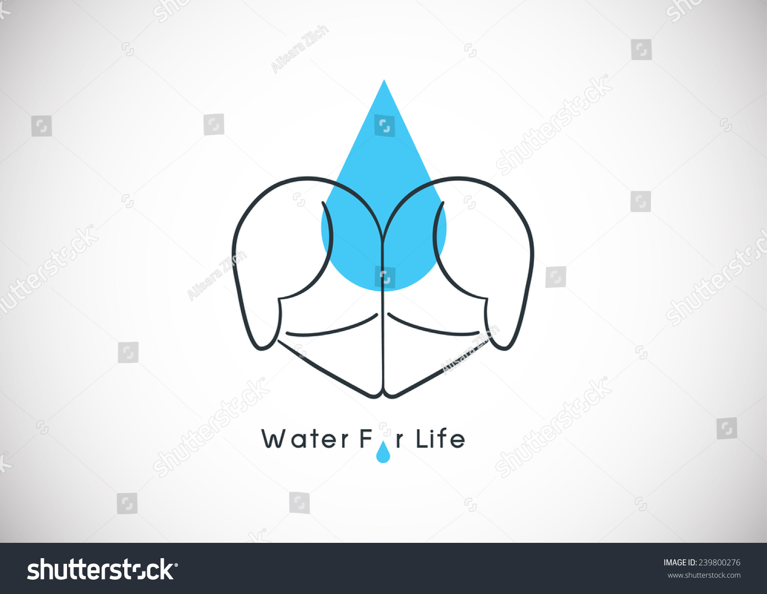 Hand Holding Water Logo Vector Stock Vector (Royalty Free) 239800276 ...