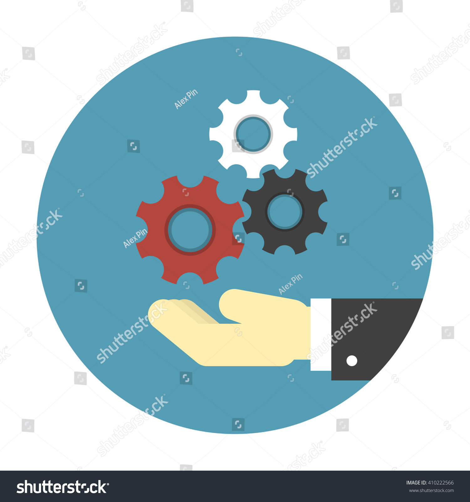 Hand Holding Wheels Stock Vector (Royalty Free) 410222566 | Shutterstock