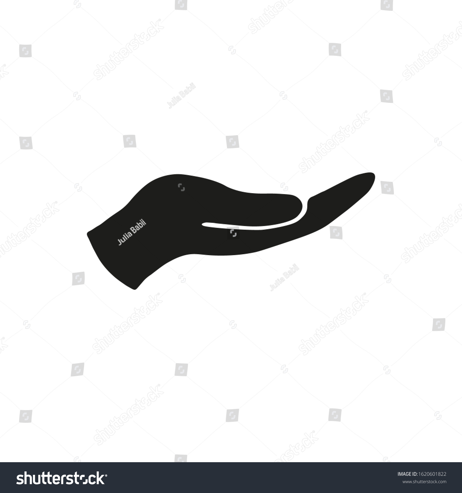 Hand Icon Hand Profile Vector Stock Vector (Royalty Free) 1620601822 ...