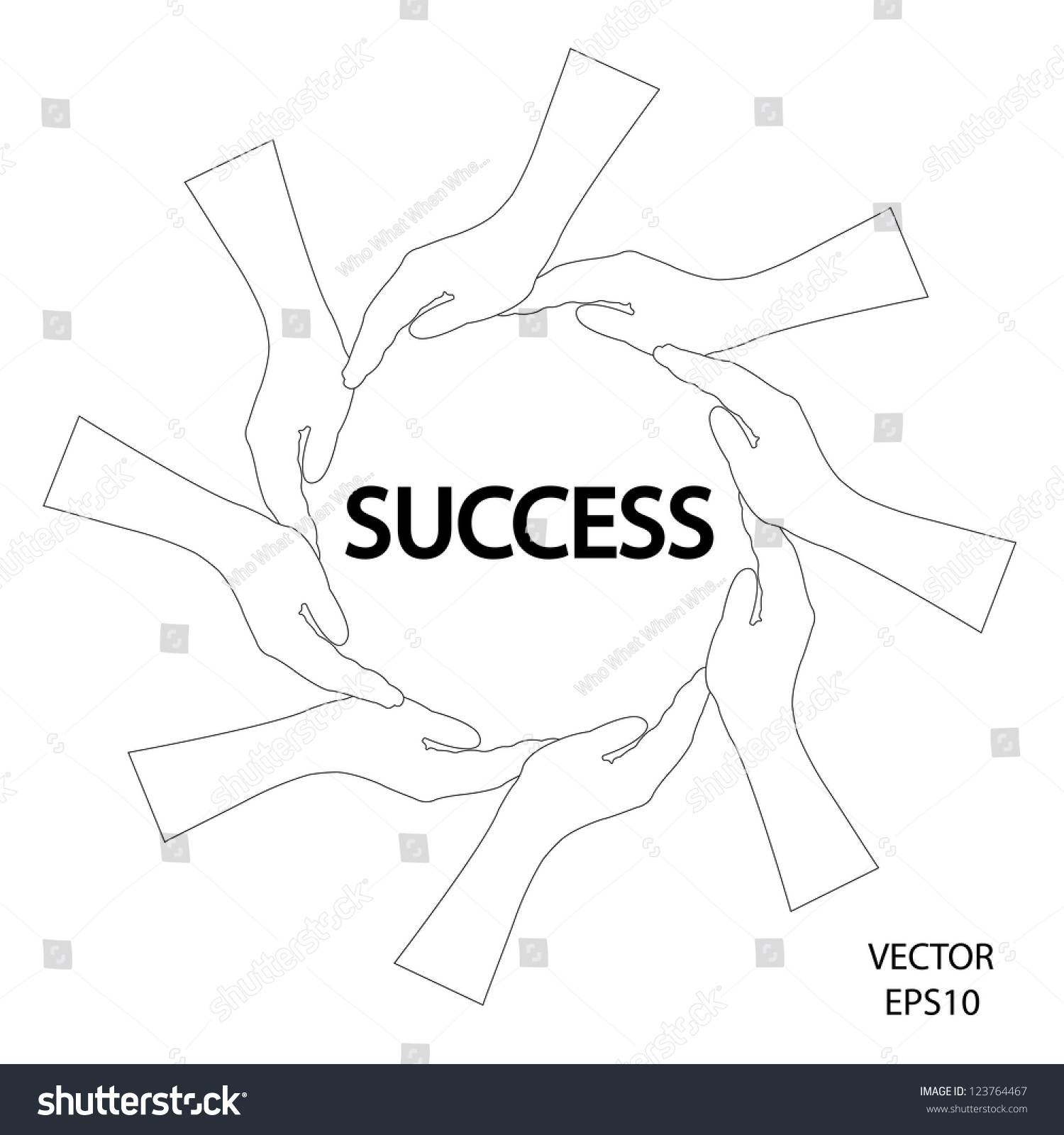 Hand Iconhand Symbolabstract Background Business Background Stock ...