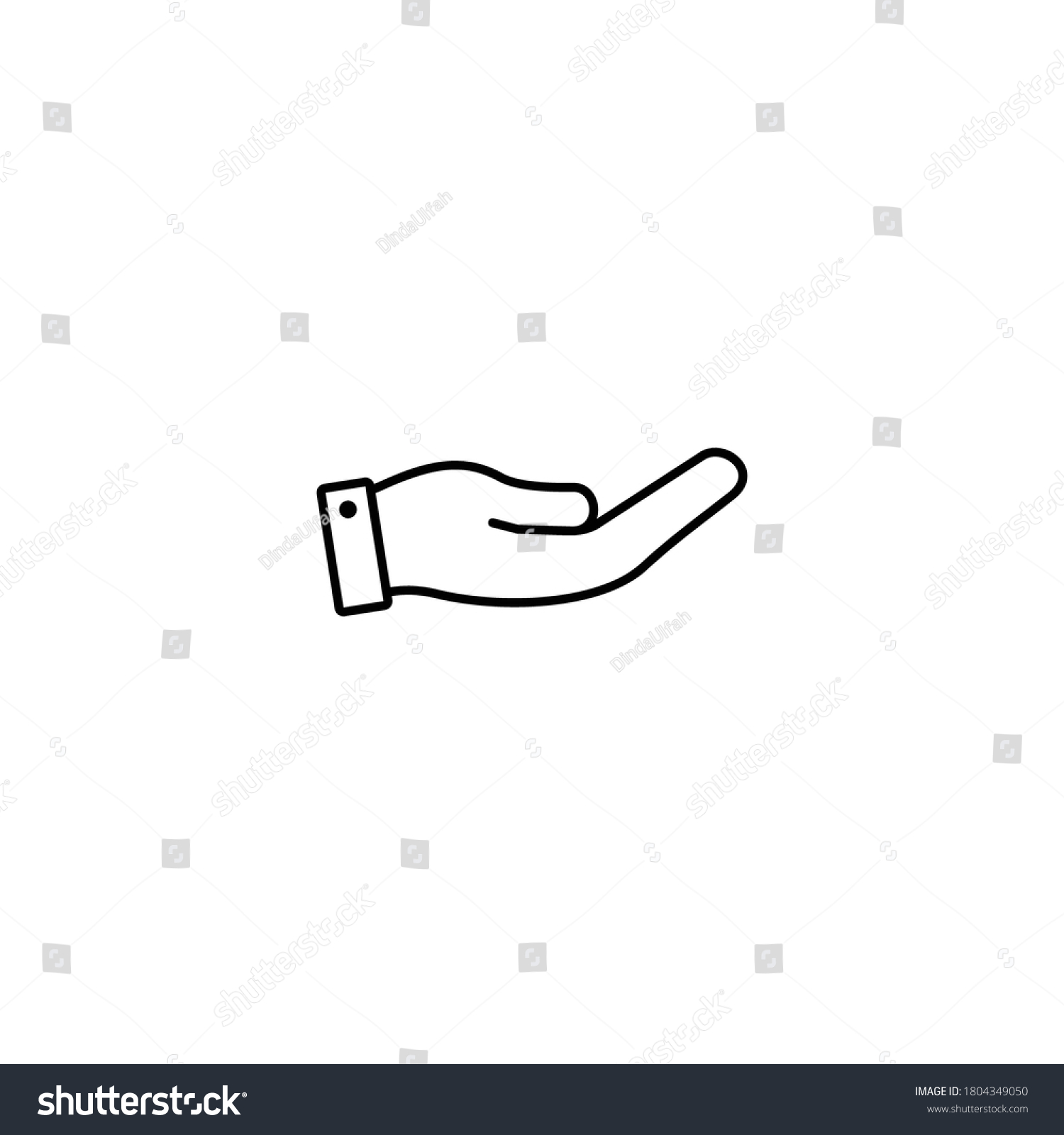 Hand Icon Hand Symbol Design Vector Stock Vector (Royalty Free ...