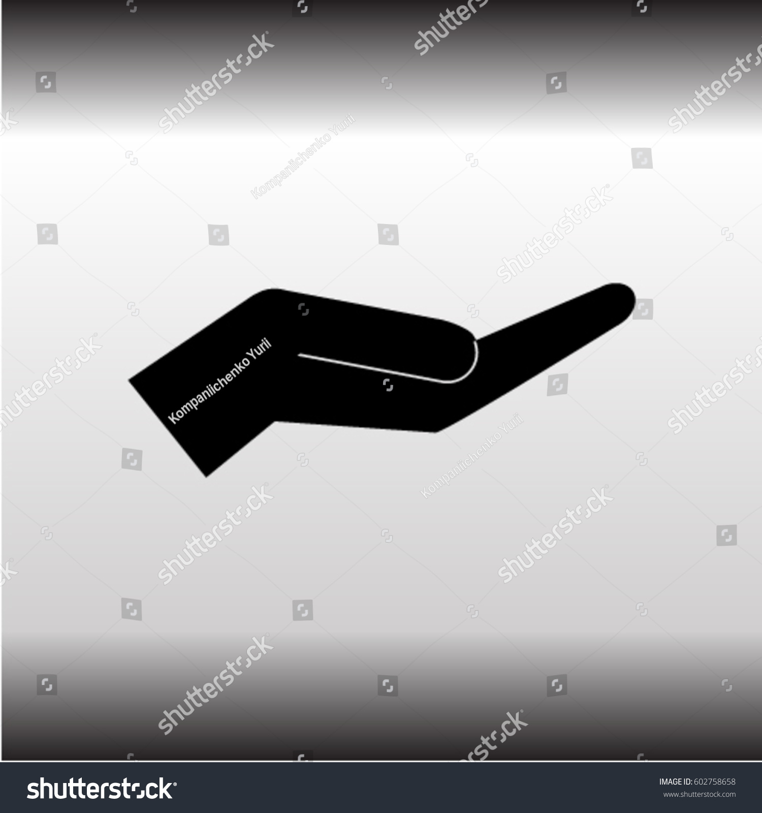 Hand Icon Palm Vector Illustration Stock Vector (Royalty Free ...