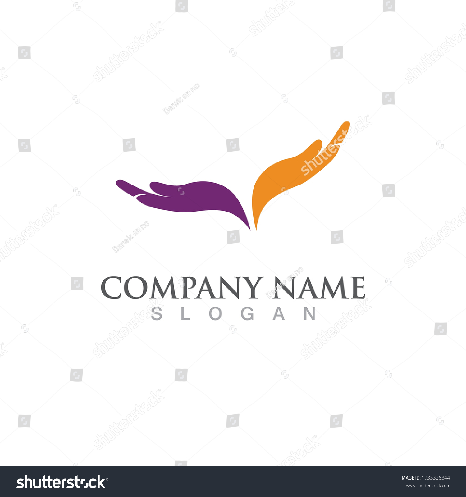 Hand Logo Symbol Vector Stock Vector (Royalty Free) 1933326344 ...