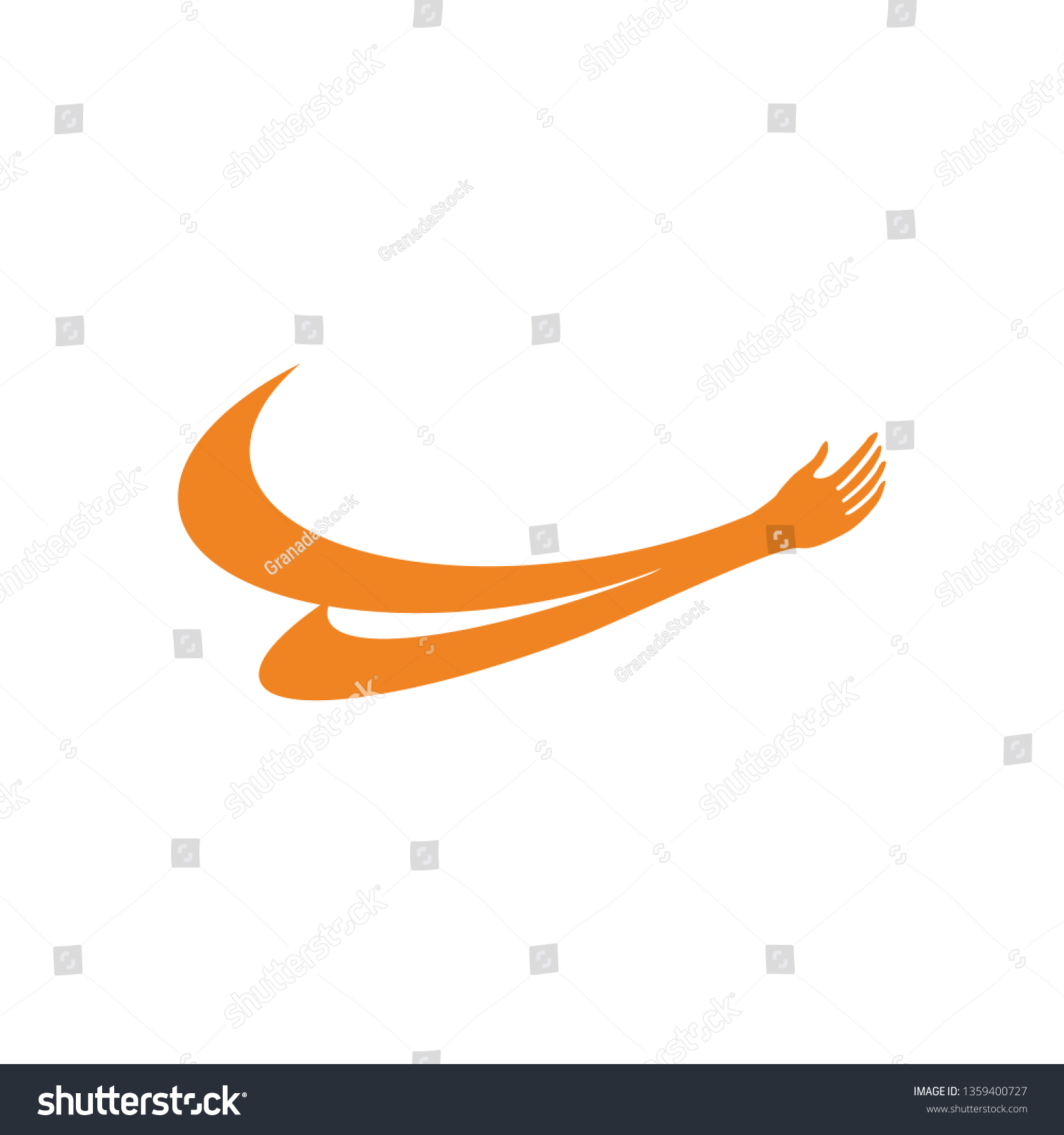 Vektor Stok Hand Logo Design (Tanpa Royalti) 1359400727 | Shutterstock