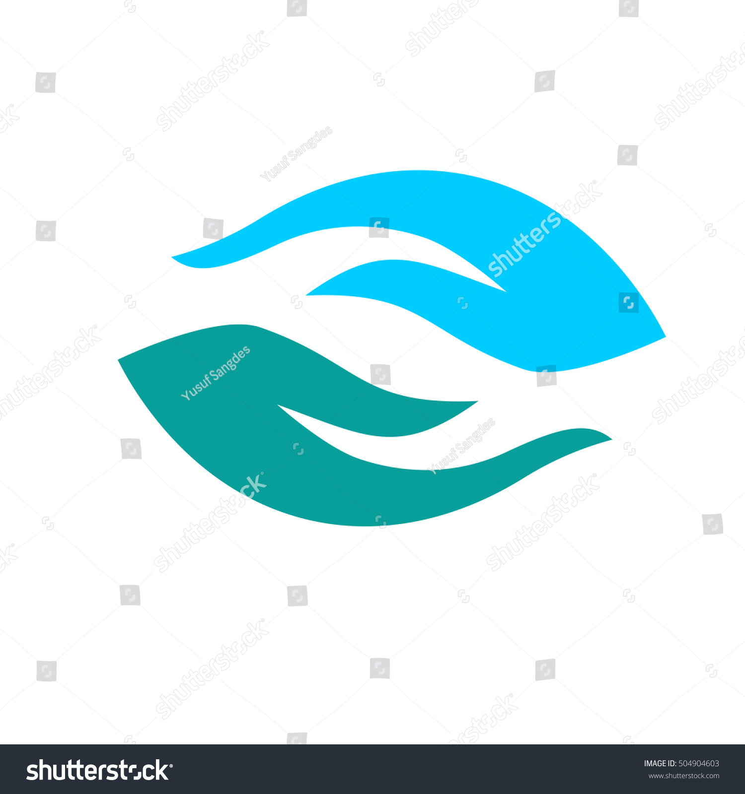 Hand Logo Vector Eps10 Stock Vector (Royalty Free) 504904603