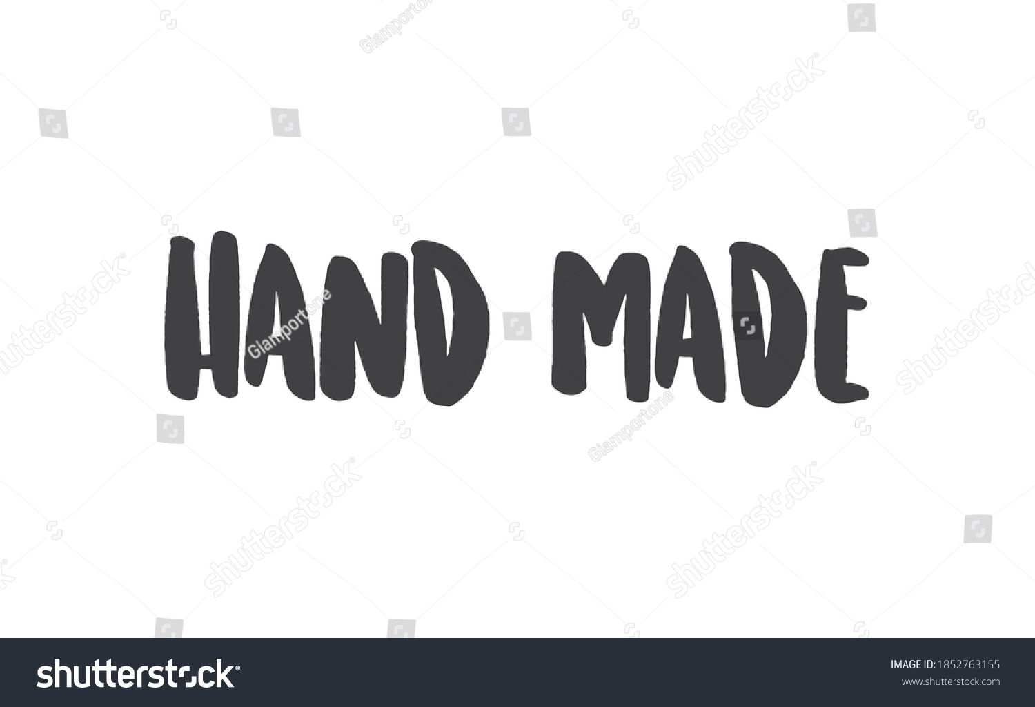 Hand Made Lettering Text Typography Vector Stock Vector (Royalty Free ...
