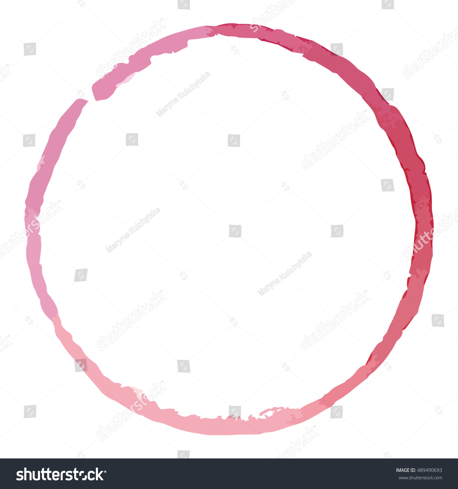 Hand Made Watercolor Circle Vector Stock Vector (Royalty Free ...