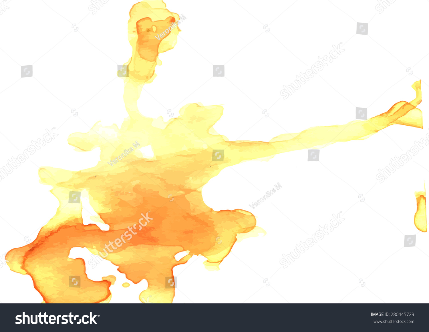 Hand Painted Tea Splashvector Illustration Stock Vector (Royalty Free ...