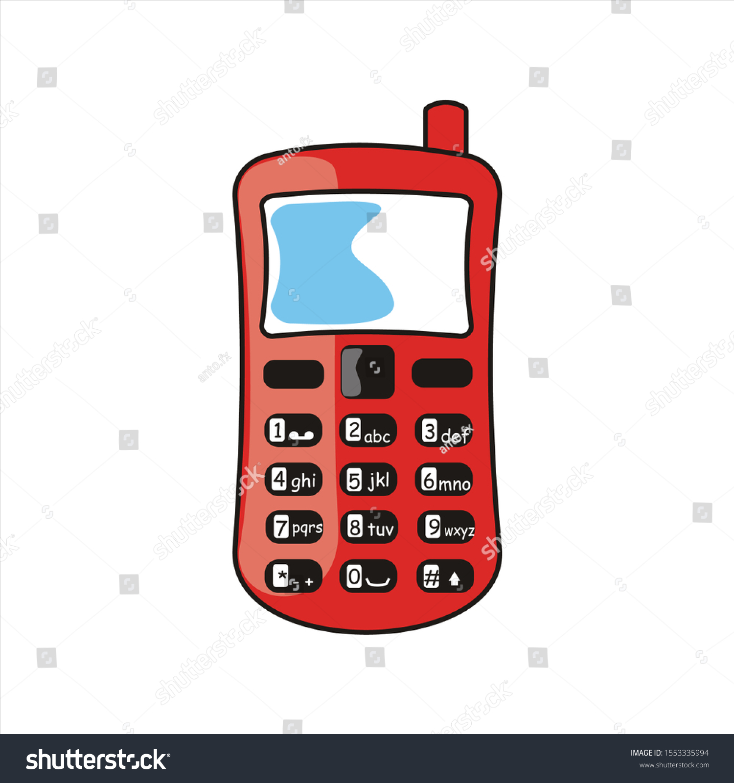 Hand Phone Vector Design Logo Stock Vector (Royalty Free) 1553335994
