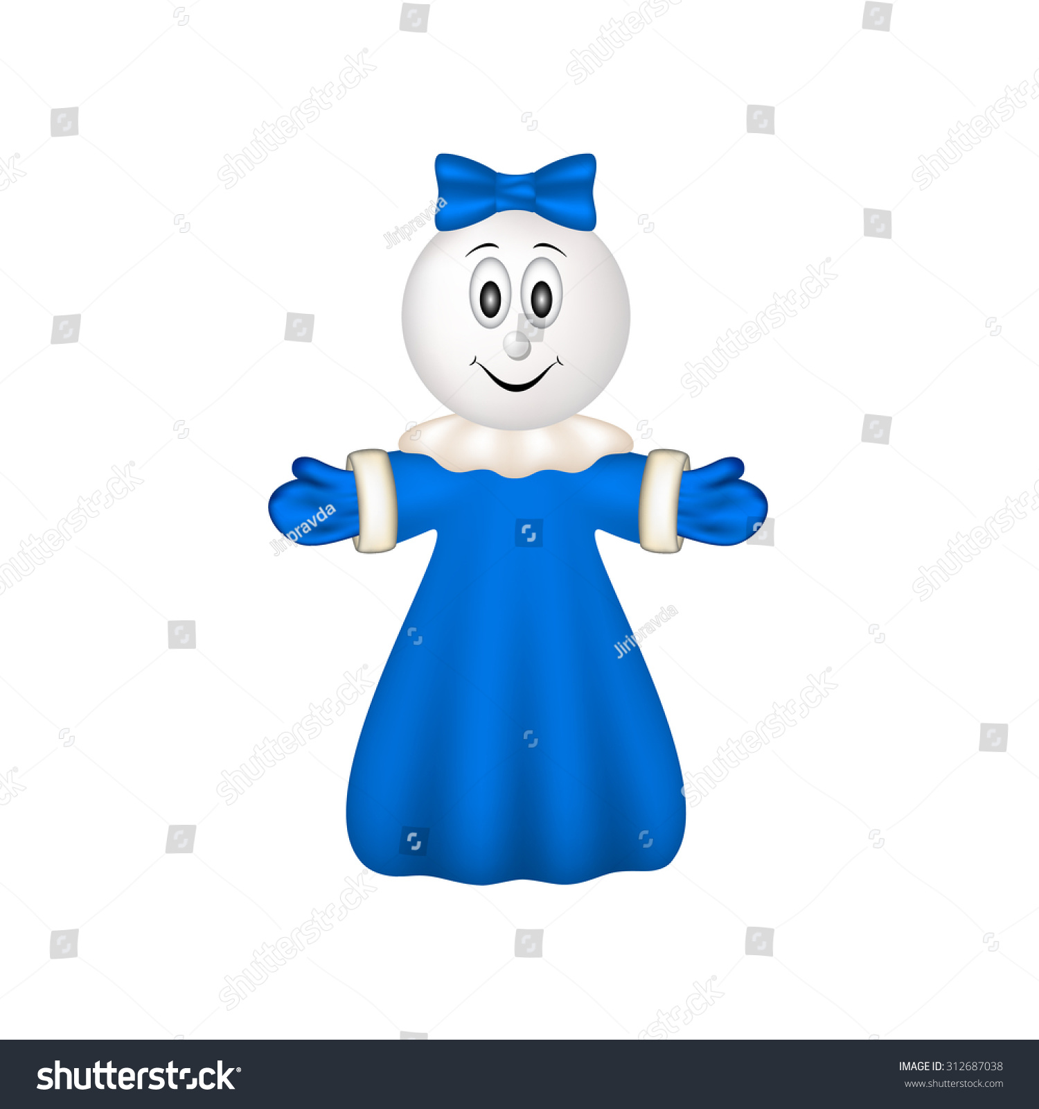 Hand Puppet Smiling Face Stock Vector (Royalty Free) 312687038 ...