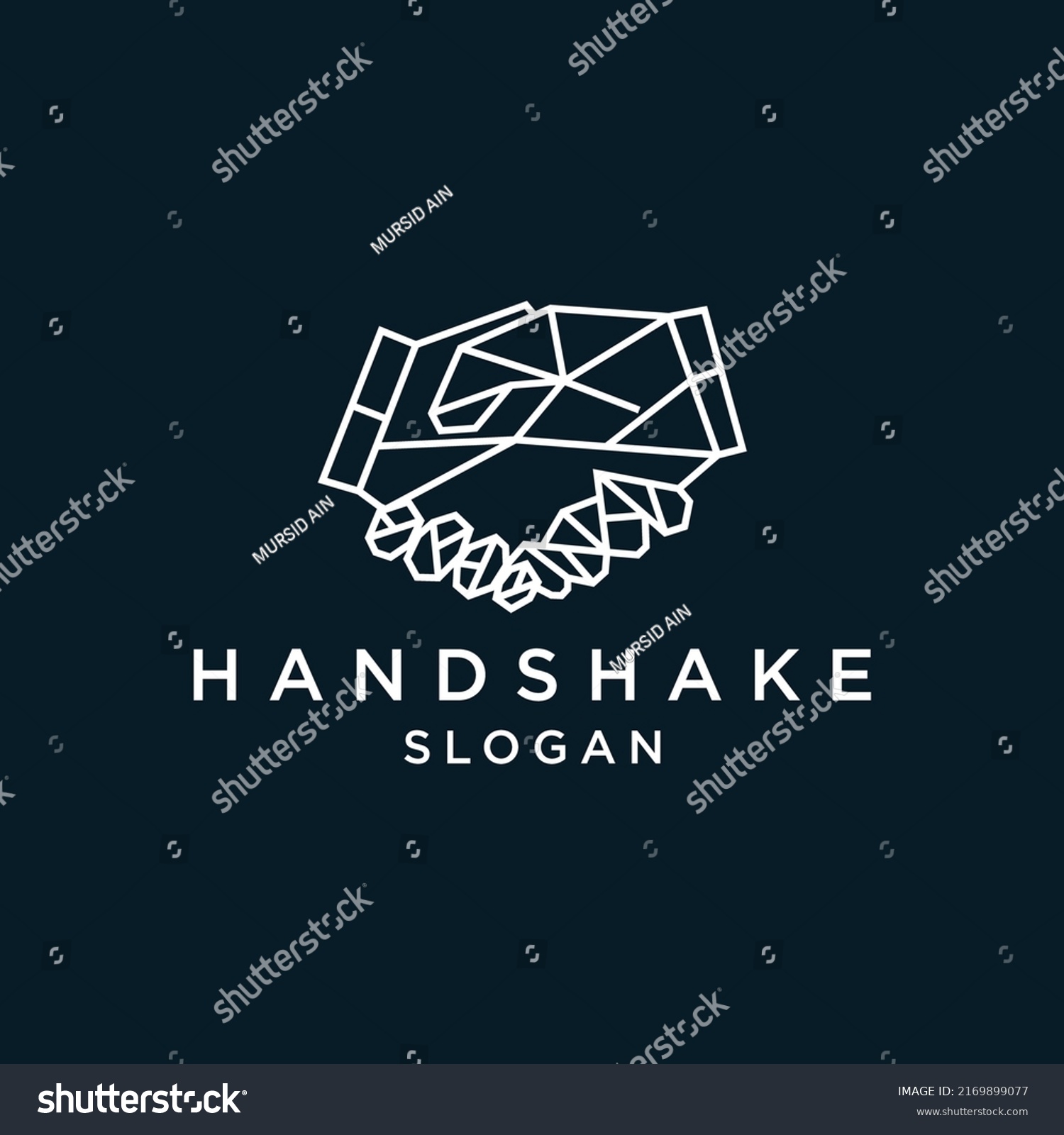 Hand Shake Logo Design Icon Template Stock Vector (Royalty Free ...