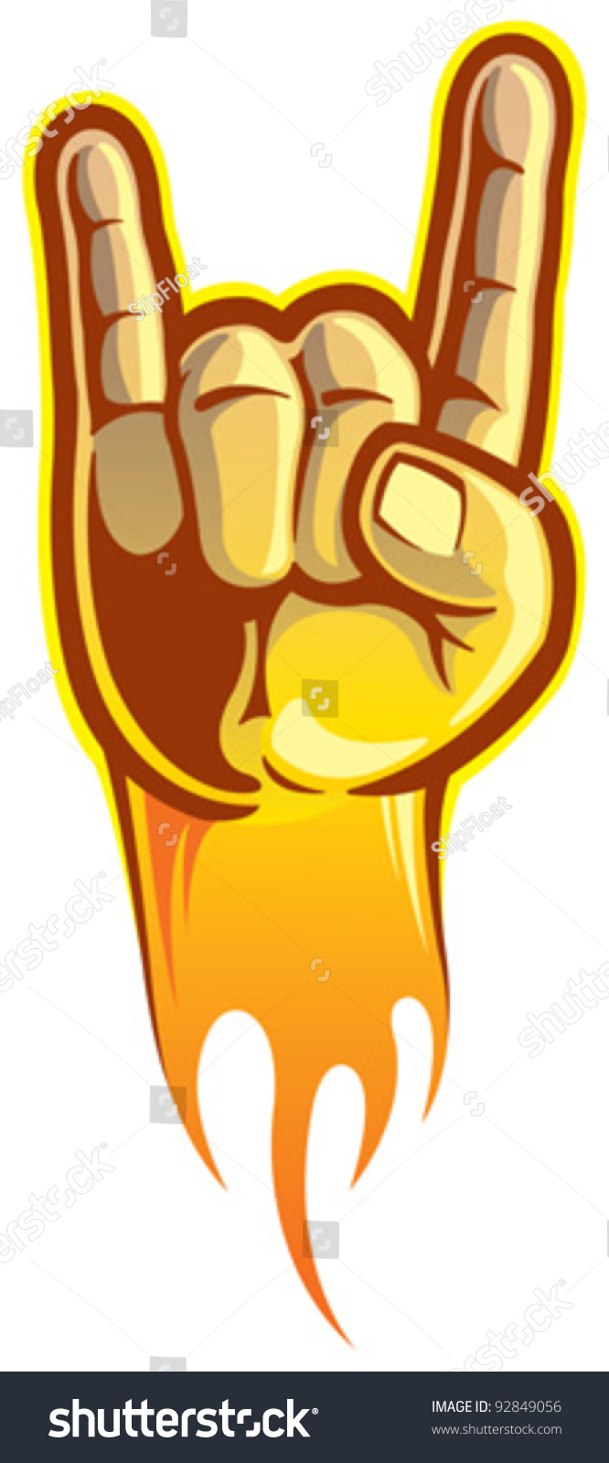 Hand Sign Stock Vector 92849056 : Shutterstock