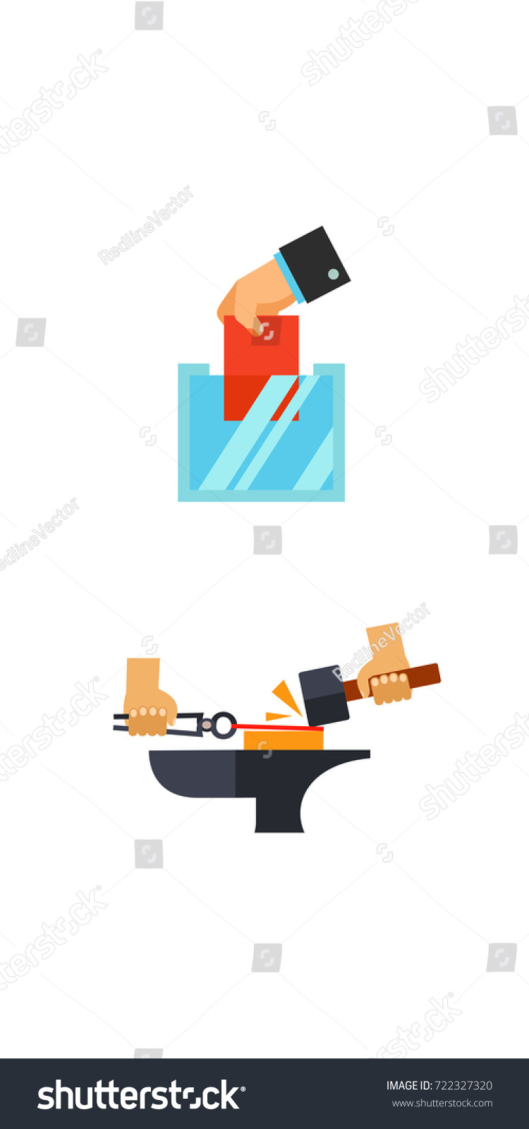 Hand Signs Icon Set Stock Vector (Royalty Free) 722327320 | Shutterstock