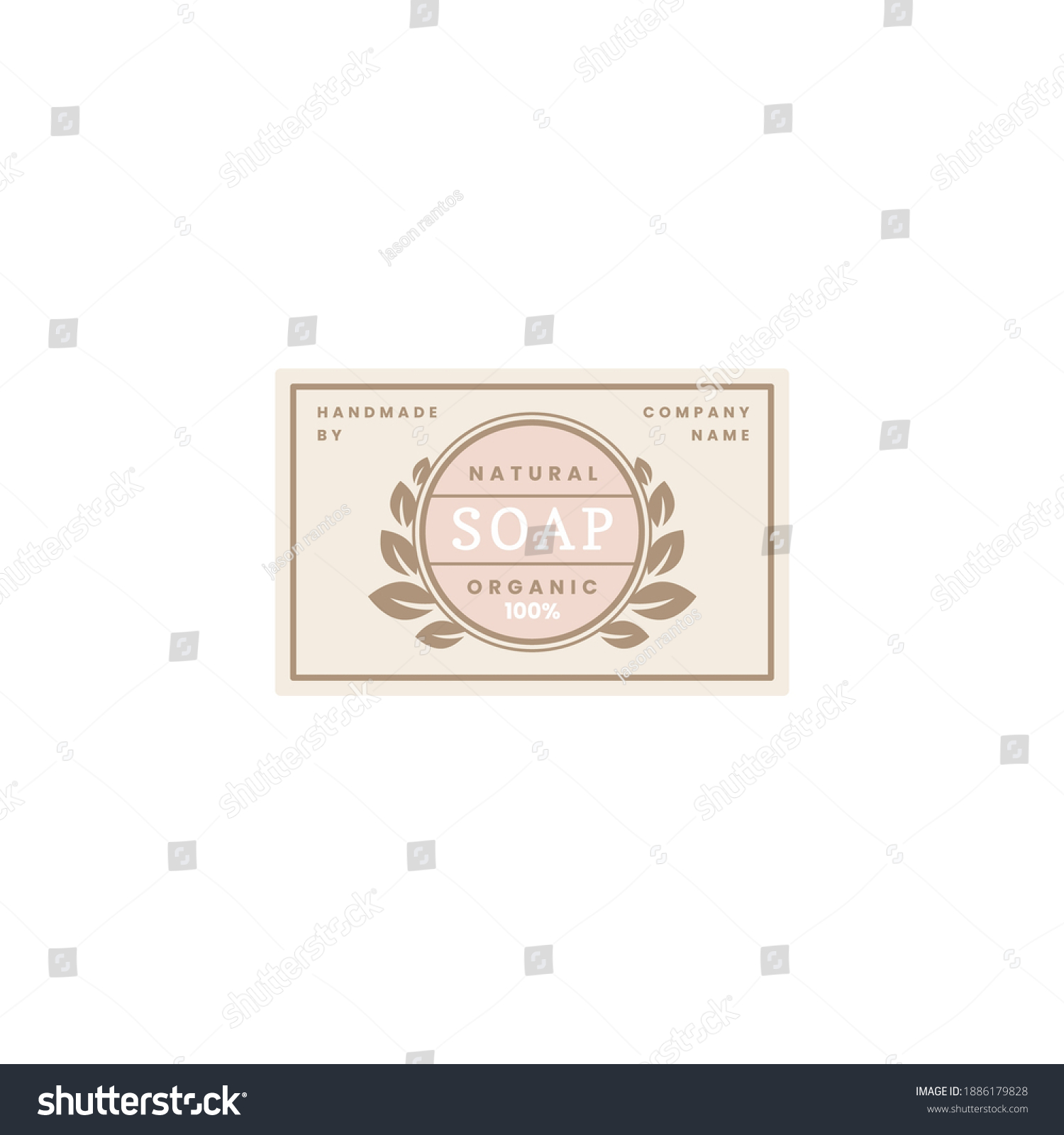 Hand Soap Label Collection Logo Stock Vector (Royalty Free) 1886179828 ...