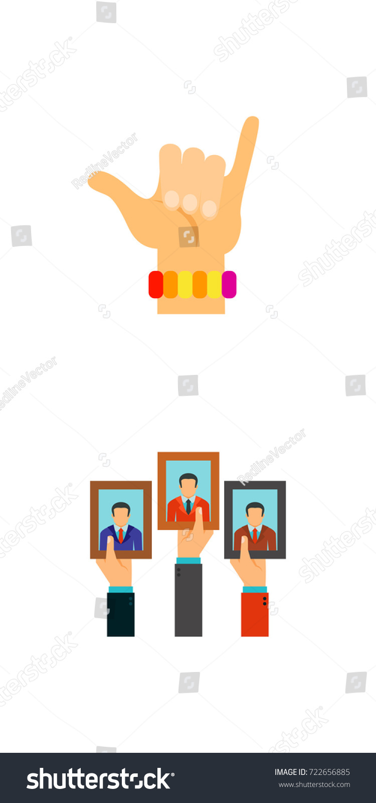 Hand Symbol Icon Set Stock Vector (Royalty Free) 722656885 | Shutterstock