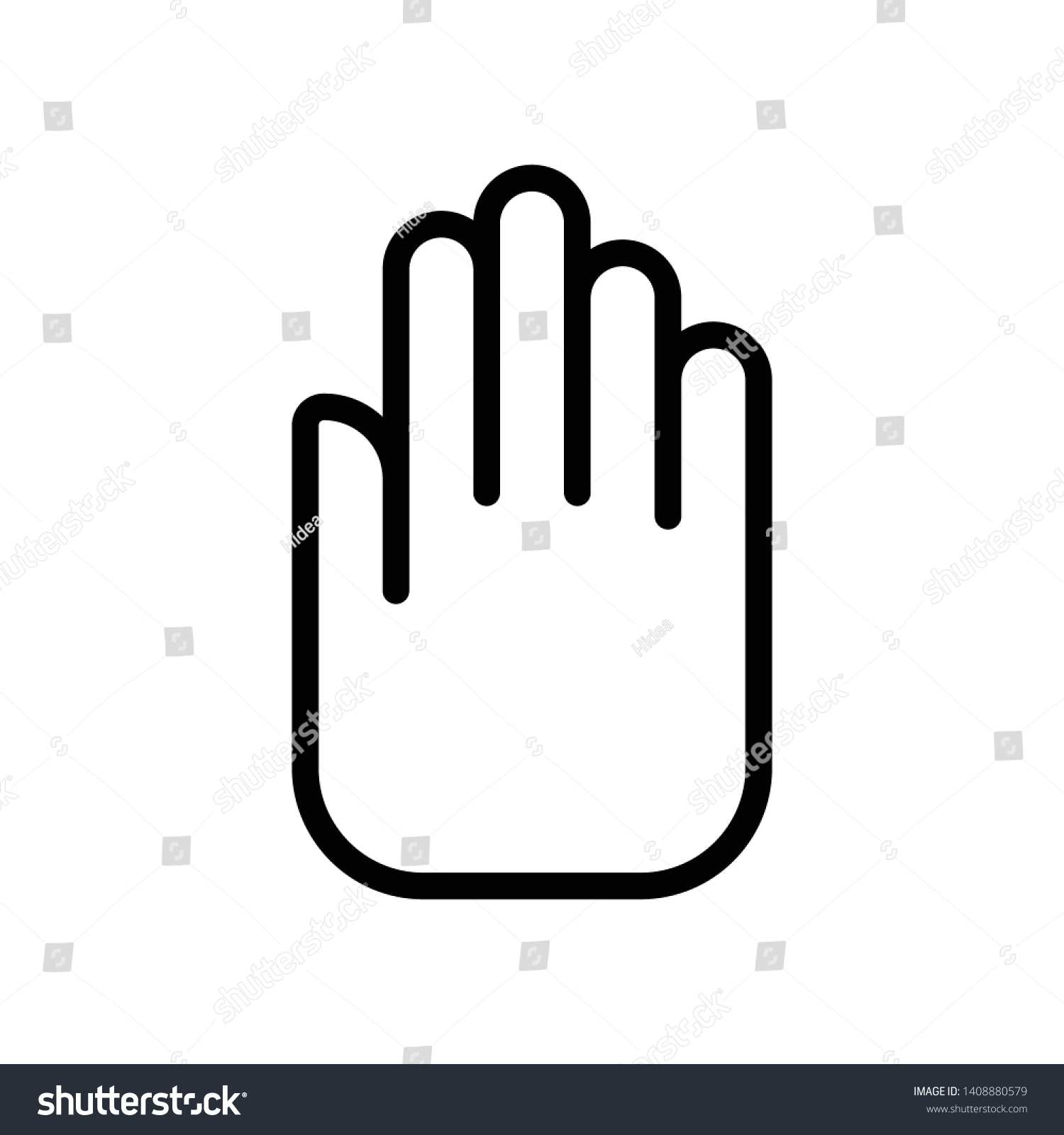 Hand Vector Icon Design Template Stock Vector (Royalty Free) 1408880579 ...