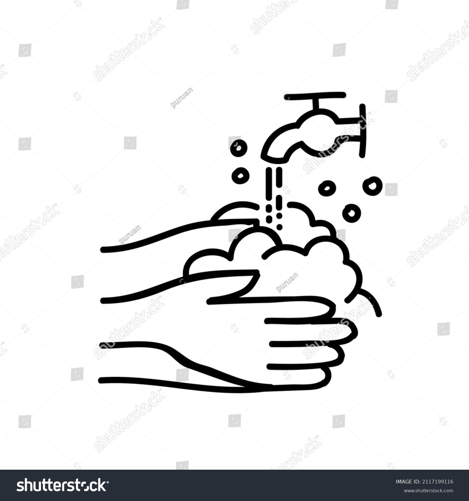icône lavage de main, illustration vectorielle : image vectorielle de ... icône lavage de main, illustration vectorielle : image vectorielle de ...