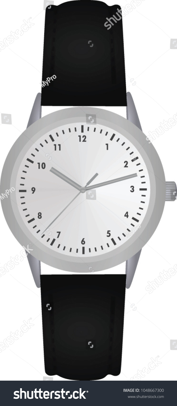 Hand Watch Vector Illustration Stock Vector (Royalty Free) 1048667300