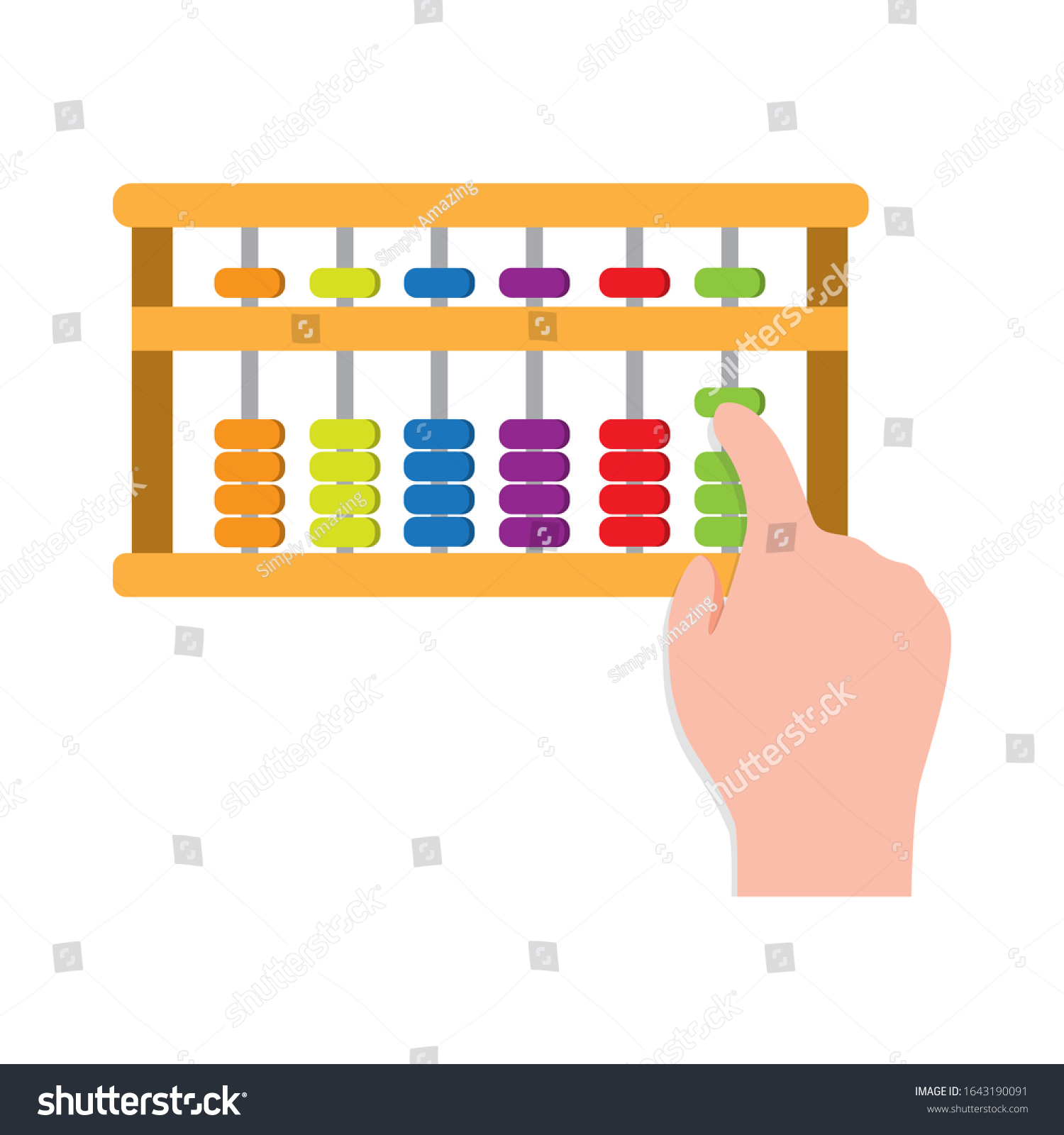 Hand Abacus Tools Learning Mathematic Kids Stock Vector (Royalty Free ... Hand Abacus Tools Learning Mathematic Kids Stock Vector (Royalty Free ...