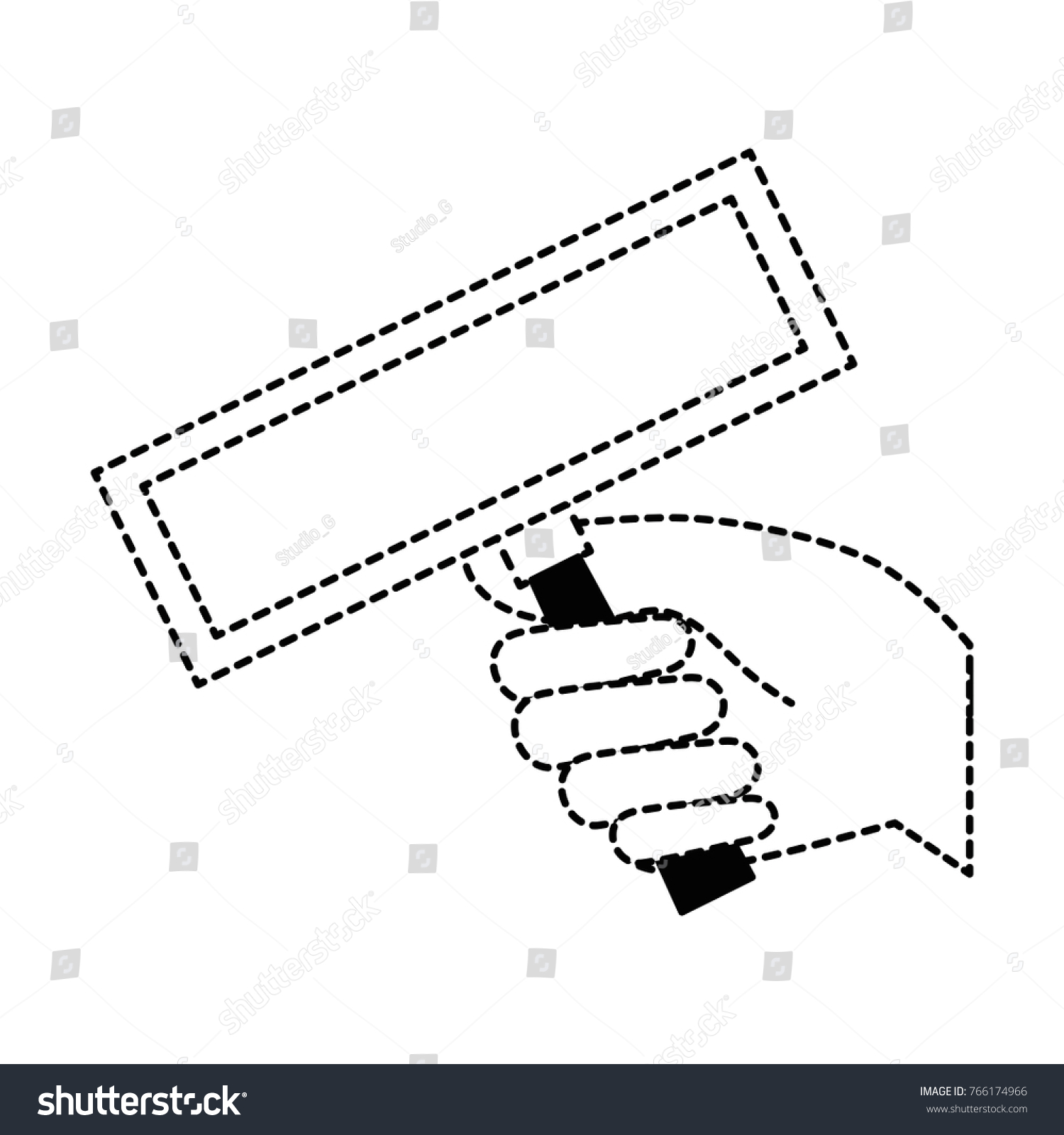 Hand Banner Icon Stock Vector (Royalty Free) 766174966 | Shutterstock