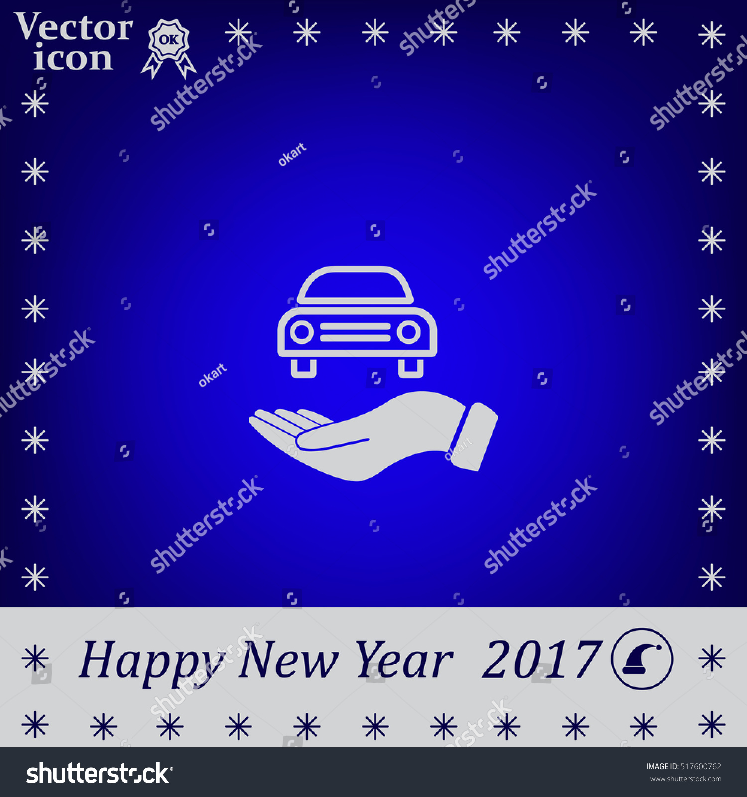 Hand Car Vector Icon Stock Vector (Royalty Free) 517600762 | Shutterstock