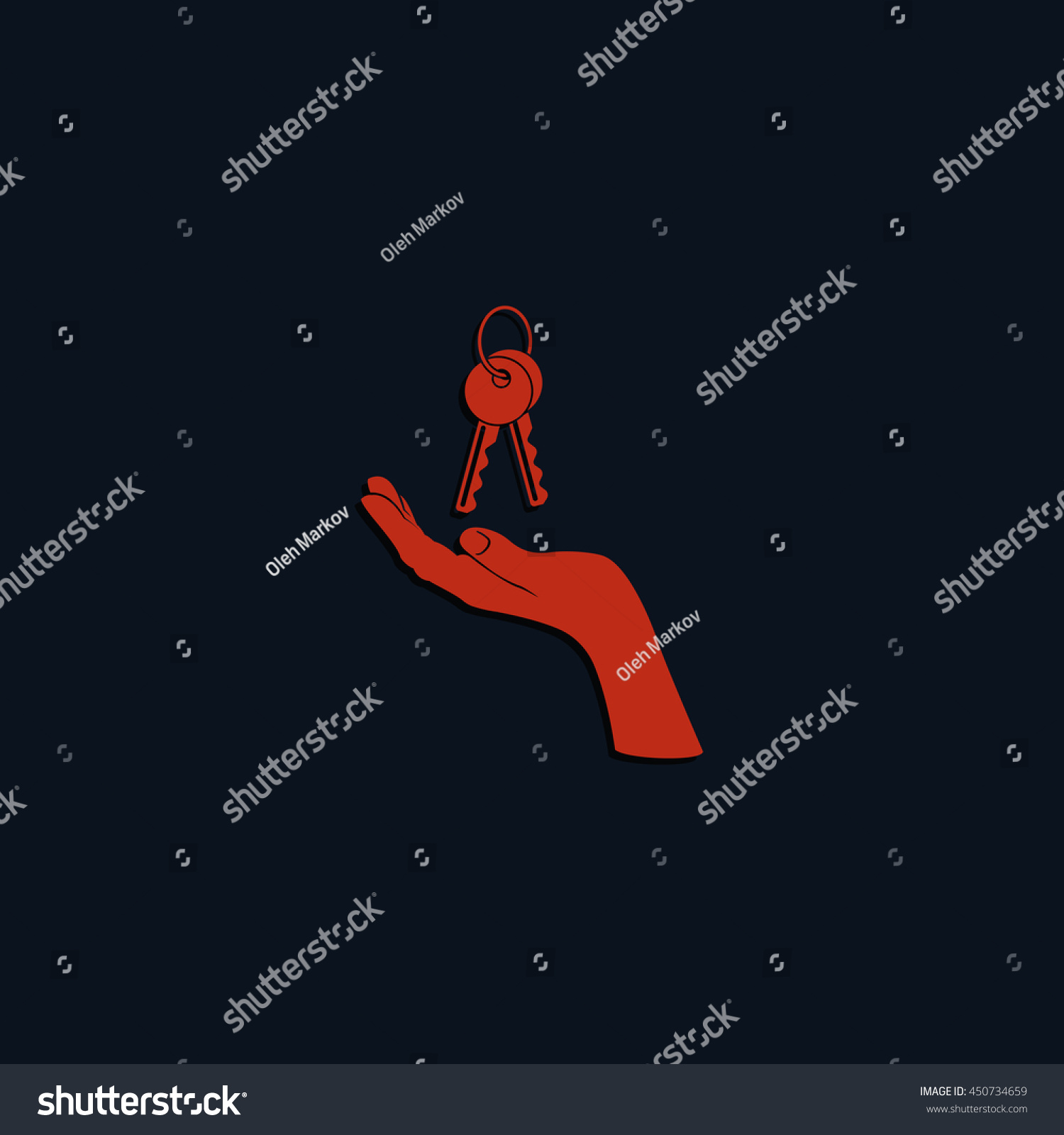 Hand Keys Icon Stock Vector (Royalty Free) 450734659 | Shutterstock