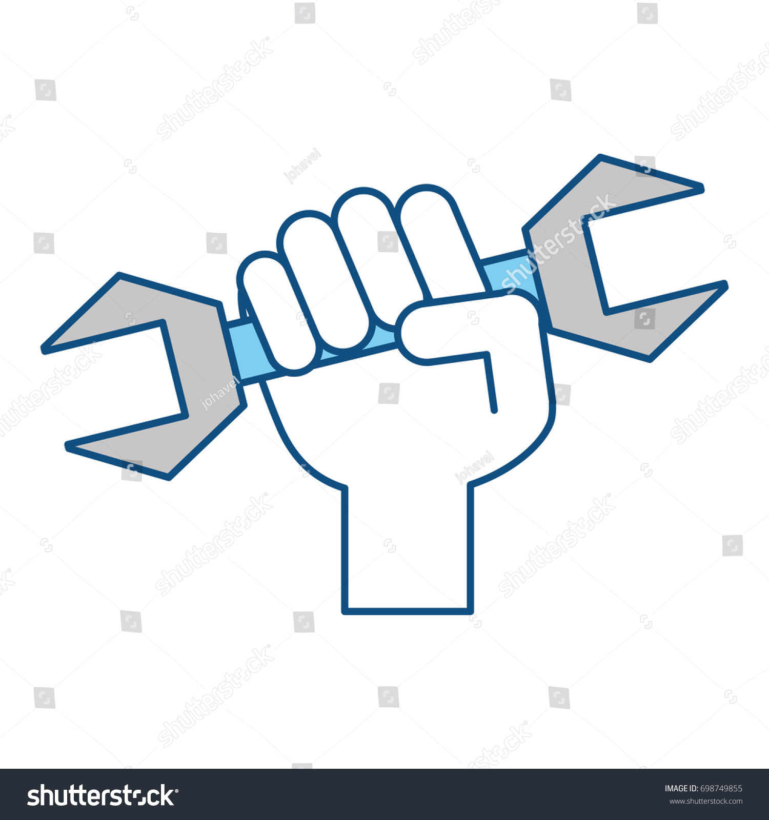 Hand Tool Vector Illustration Stock Vector (Royalty Free) 698749855 ...