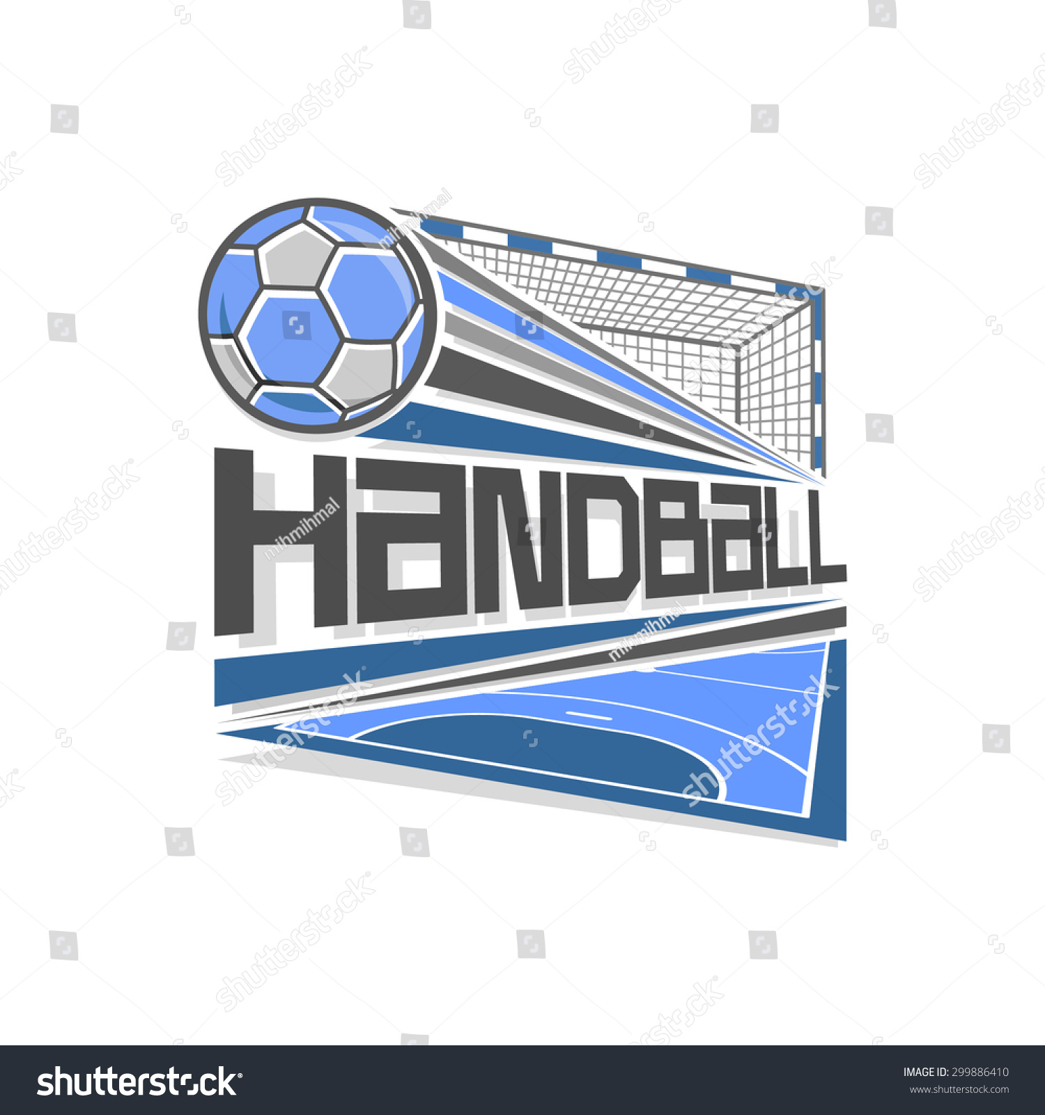 Handball Logo Stock Vector Illustration 299886410 : Shutterstock
