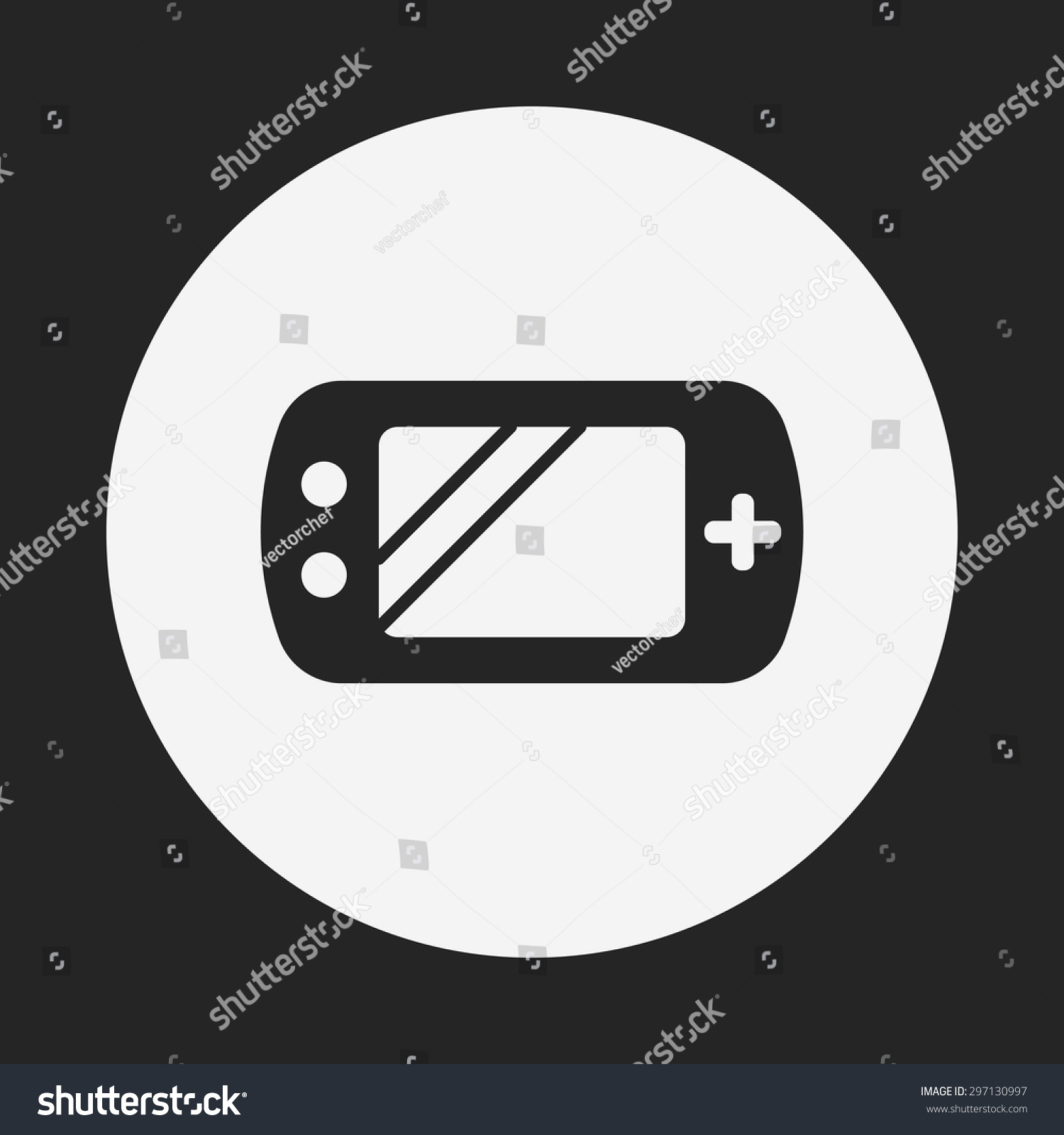 Handheld Game Consoles Icon Stock Vector (Royalty Free) 297130997 ...